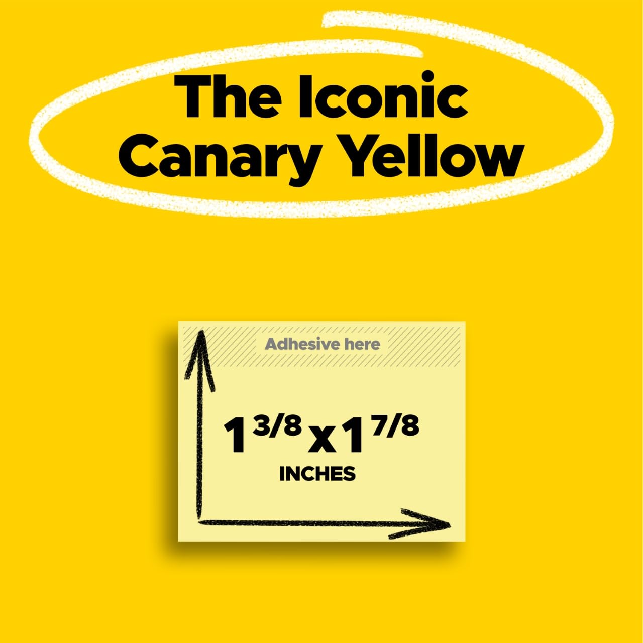 Post-it Mini Notes, 1.5 in x 2 in, 24 Pads, America's #1 Favorite Sticky Notes, Canary Yellow, Clean Removal, Recyclable (653-24VAD)