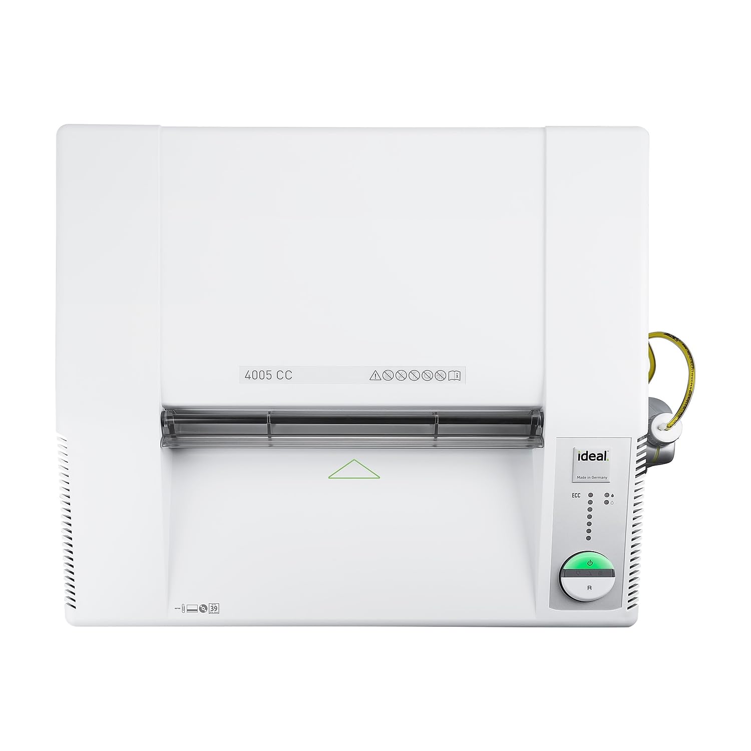 4005 Cross Cut Commercial Office Paper Shredder with Automatic Oiler, Continuous Operation, 37-39 Sheet Capacity, 44 Gal Bin, 20AMP Required
