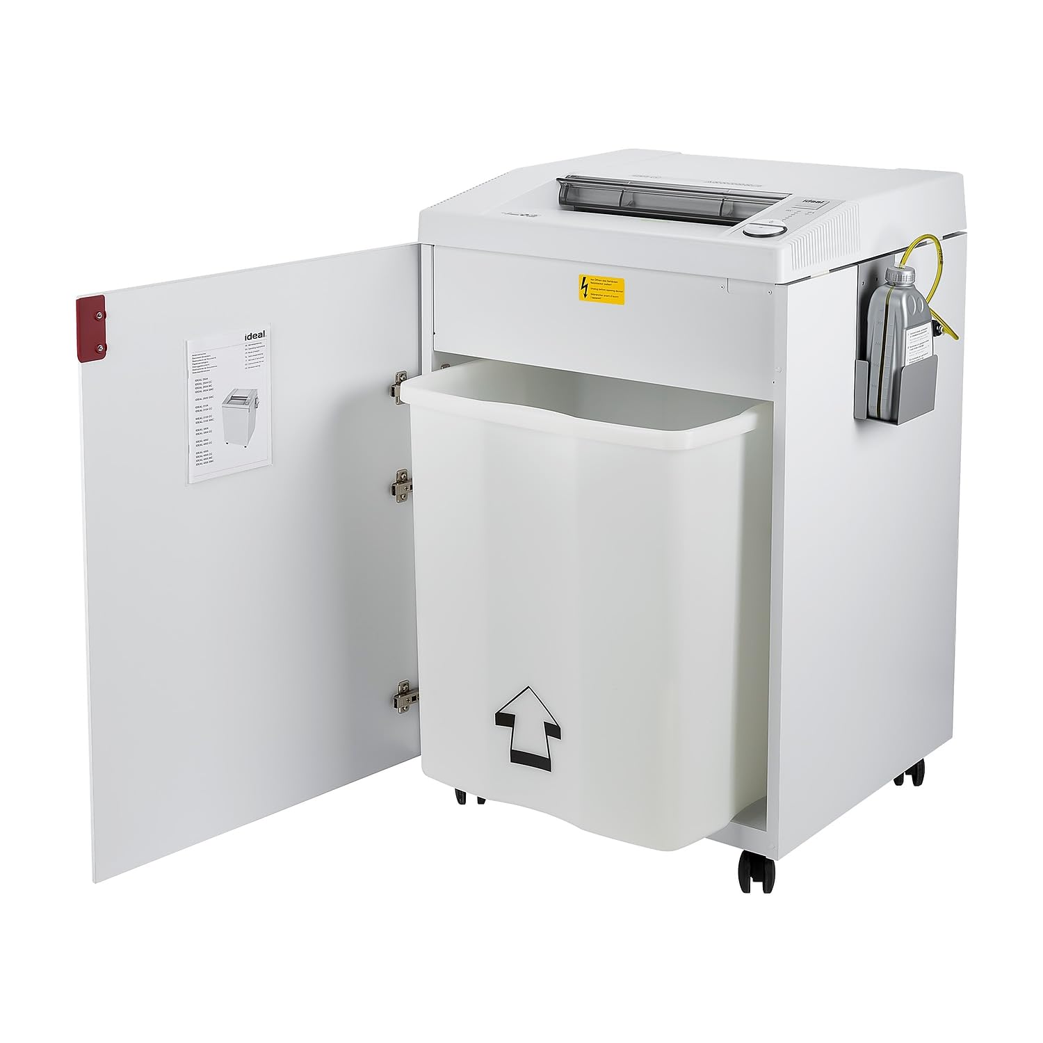 4005 Cross Cut Commercial Office Paper Shredder with Automatic Oiler, Continuous Operation, 37-39 Sheet Capacity, 44 Gal Bin, 20AMP Required