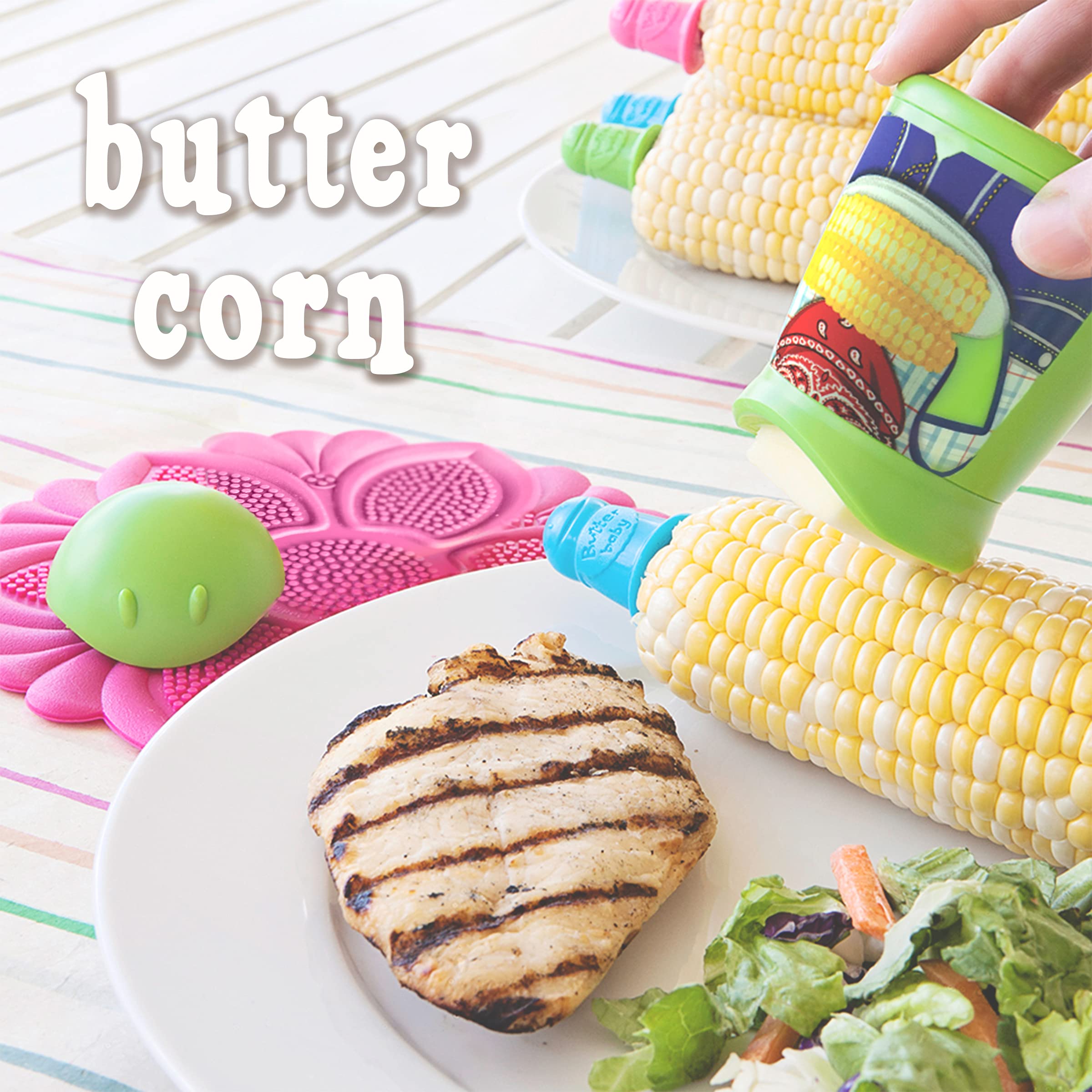 Talisman Designs Butter Boy Butter Keeper & Spreader, Green