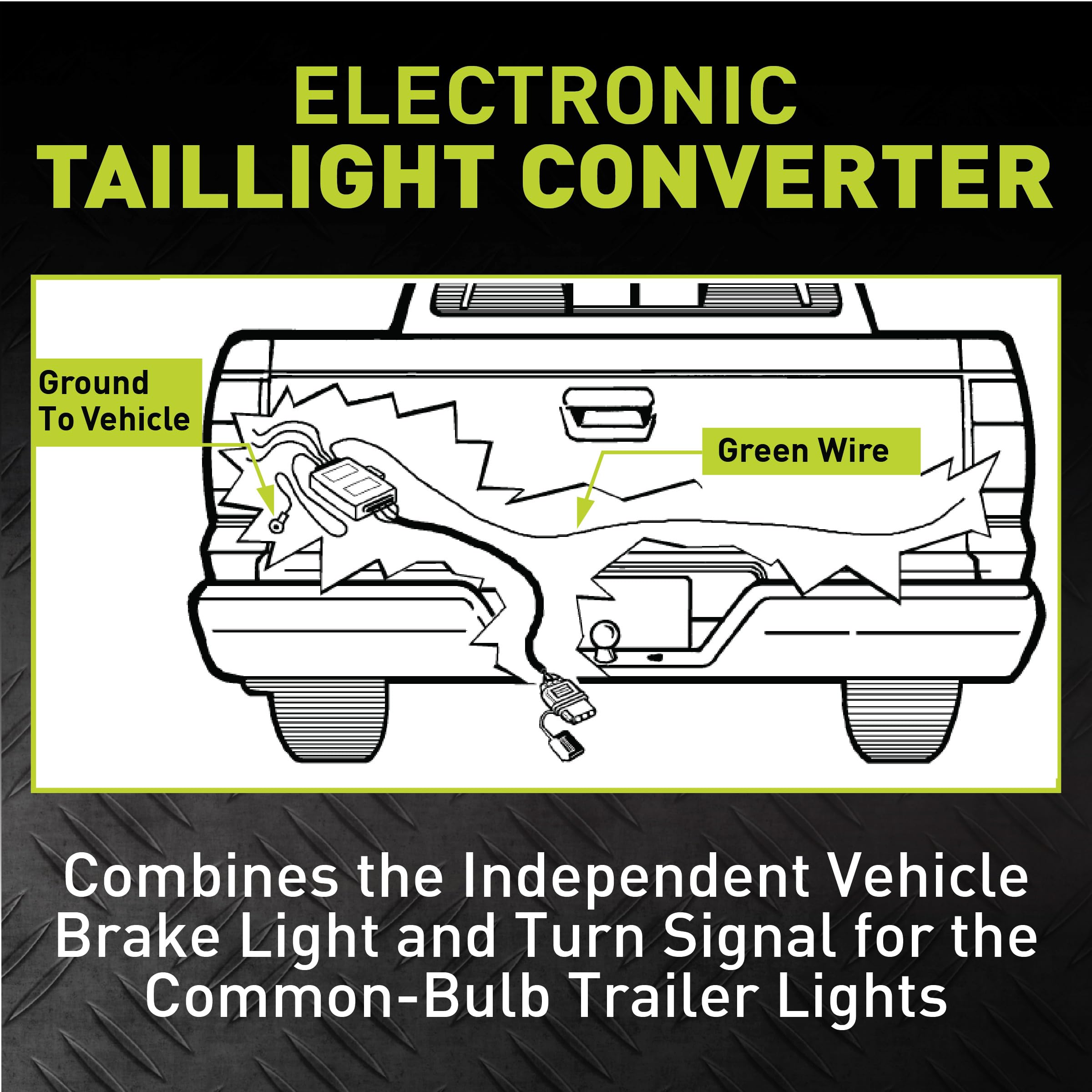 Hopkins 48925 Tail Light Converter with 4 Wire Flat Extension