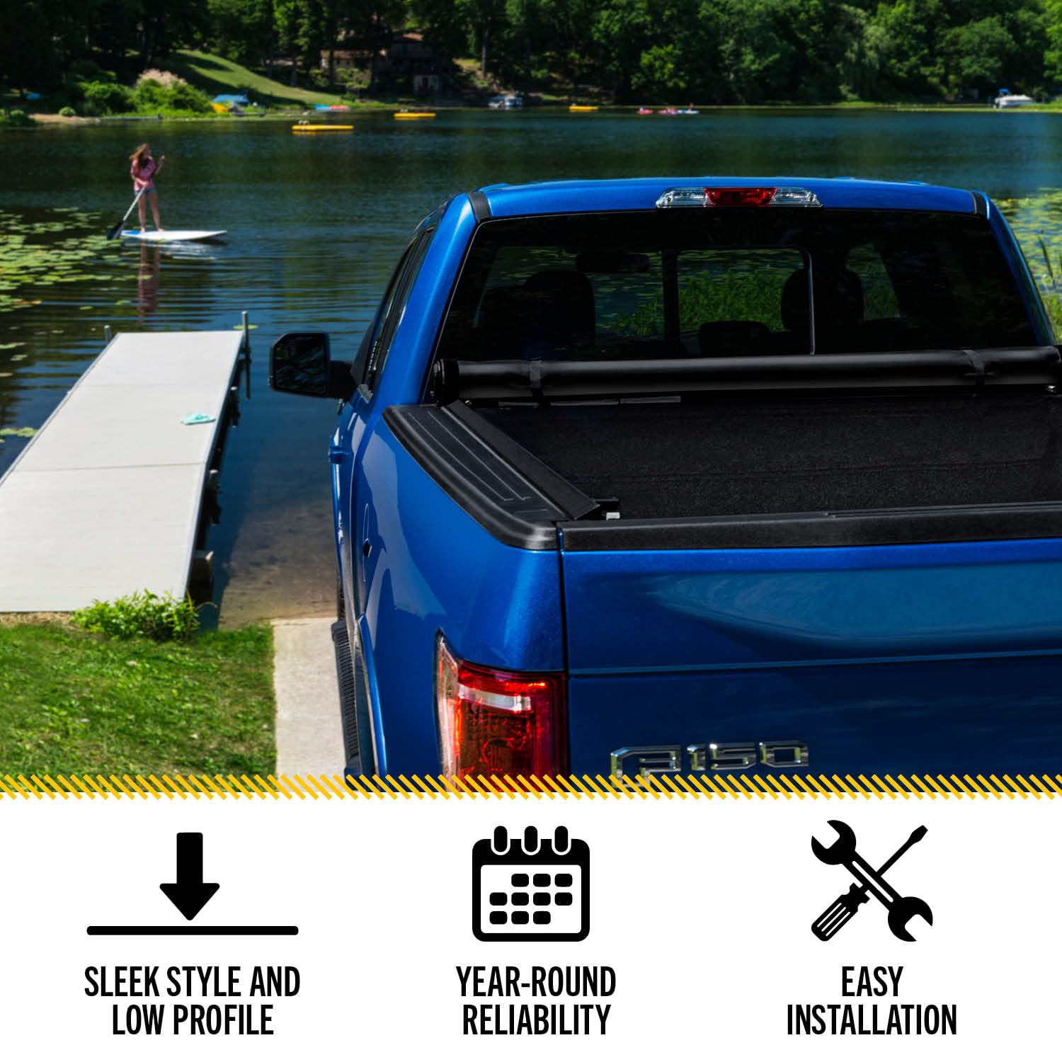 TruXedo Lo Pro Soft Roll Up Truck Bed Tonneau Cover | 520601 | Fits 2005 - 2016 Honda Ridgeline 5' Bed (60")