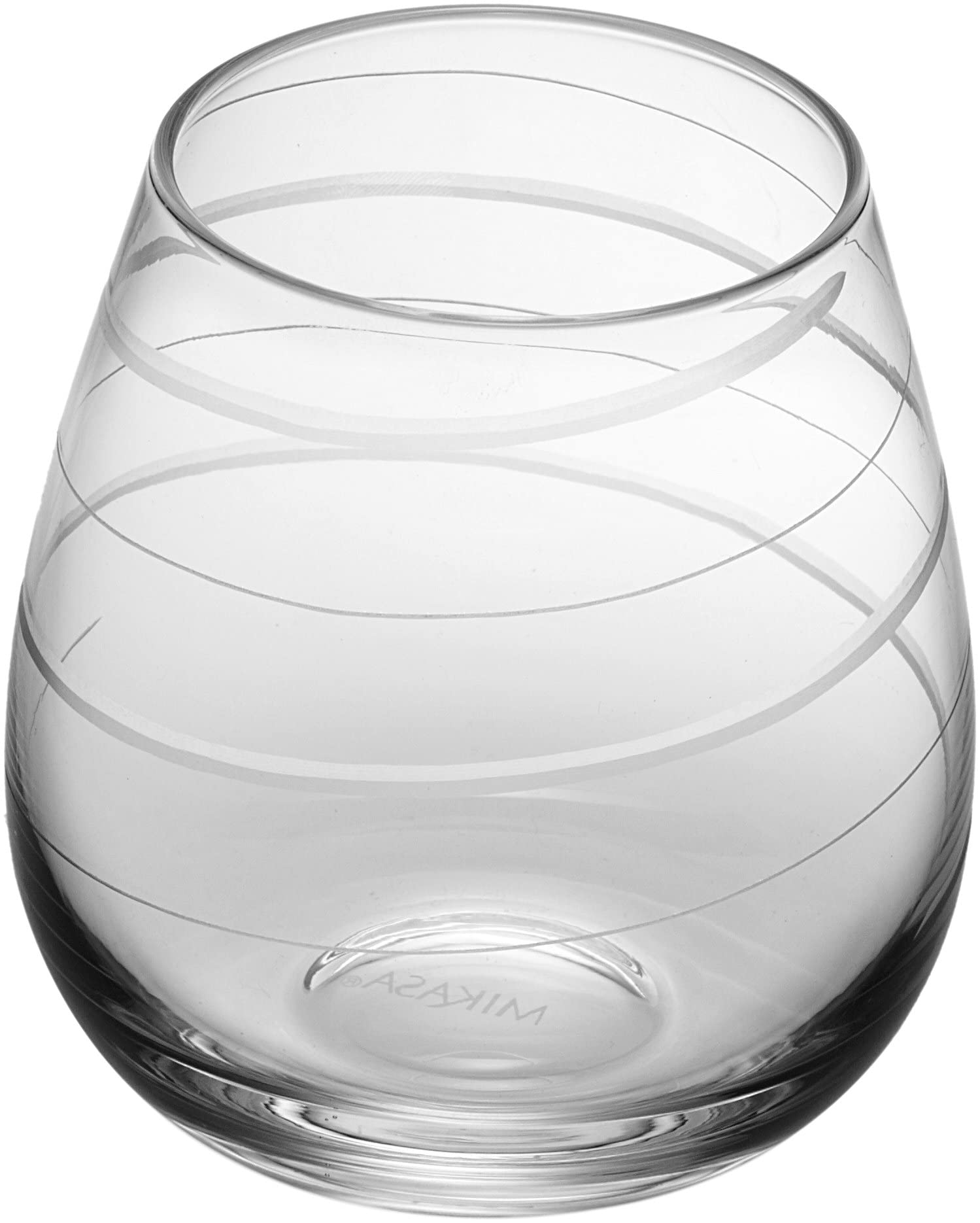 Mikasa Cheers Stemless Wine Glass, 14-Ounce, Set of 4