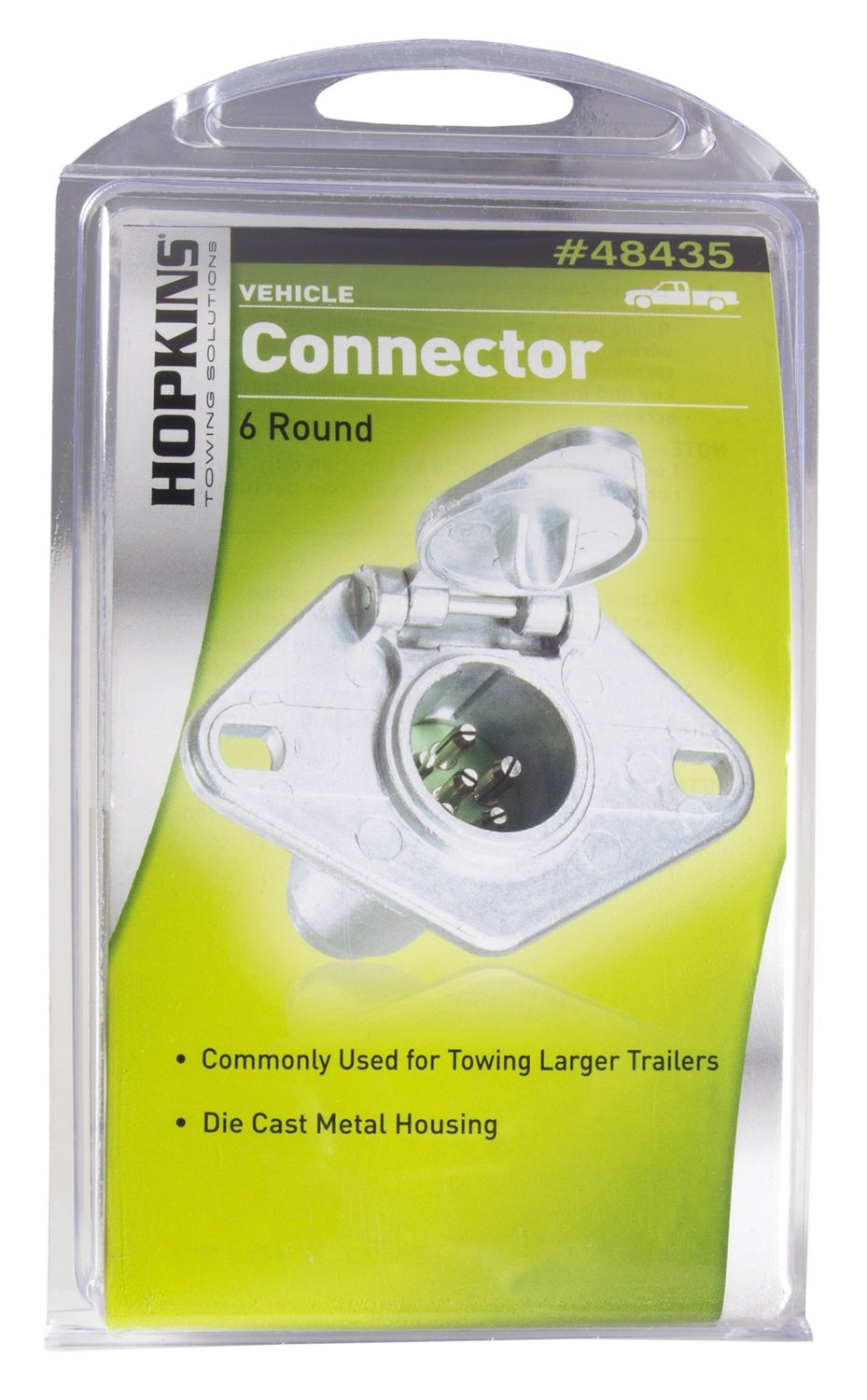 Hopkins 48435 6 Pole Round Vehicle Connector