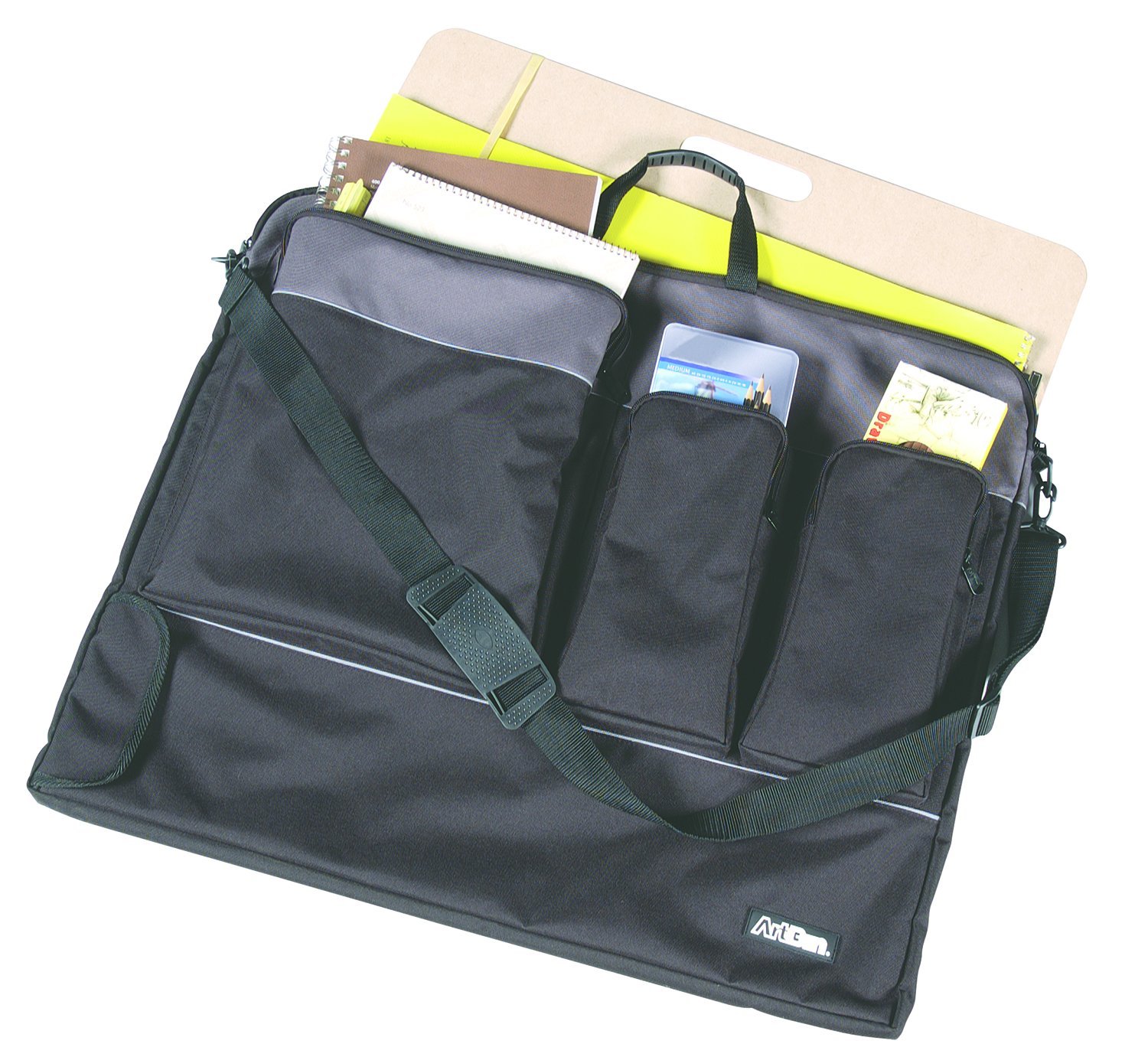 ArtBin Tote Folio- Black/Charcoal Artist Portfolio, 8000SA