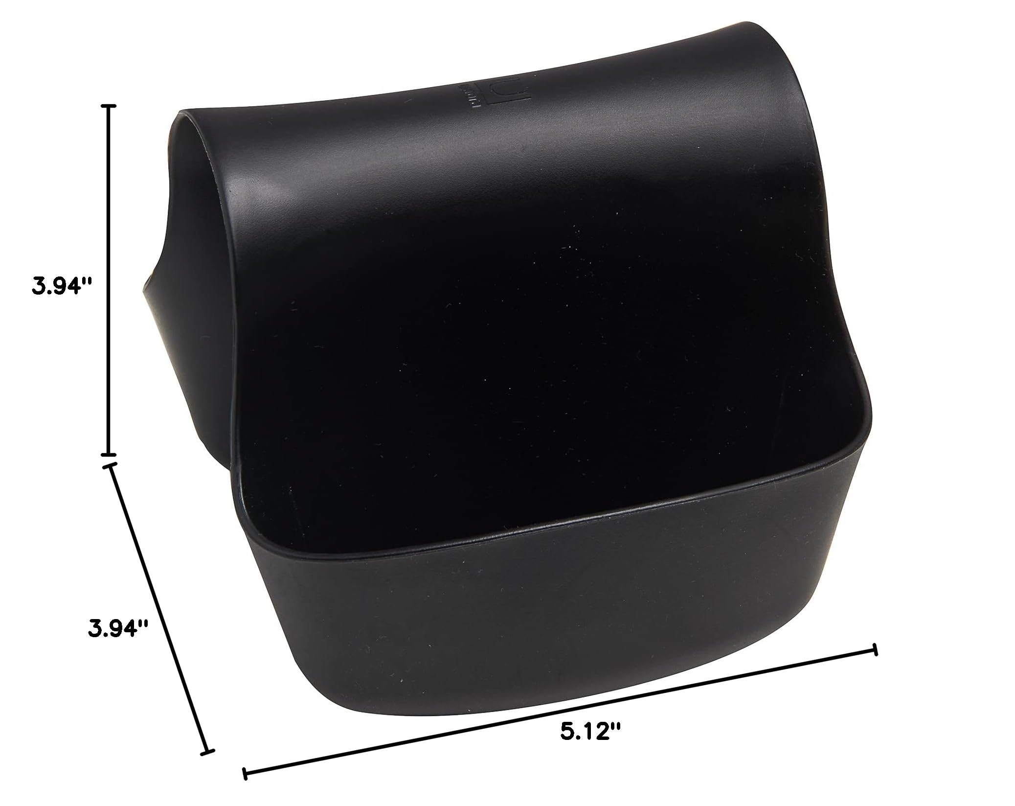 Umbra Saddle Caddy – Flexible Rubber Organizer for Double Kitchen Sink, Storage for Dish Sponge, Scouring Pads and more, Black, Small