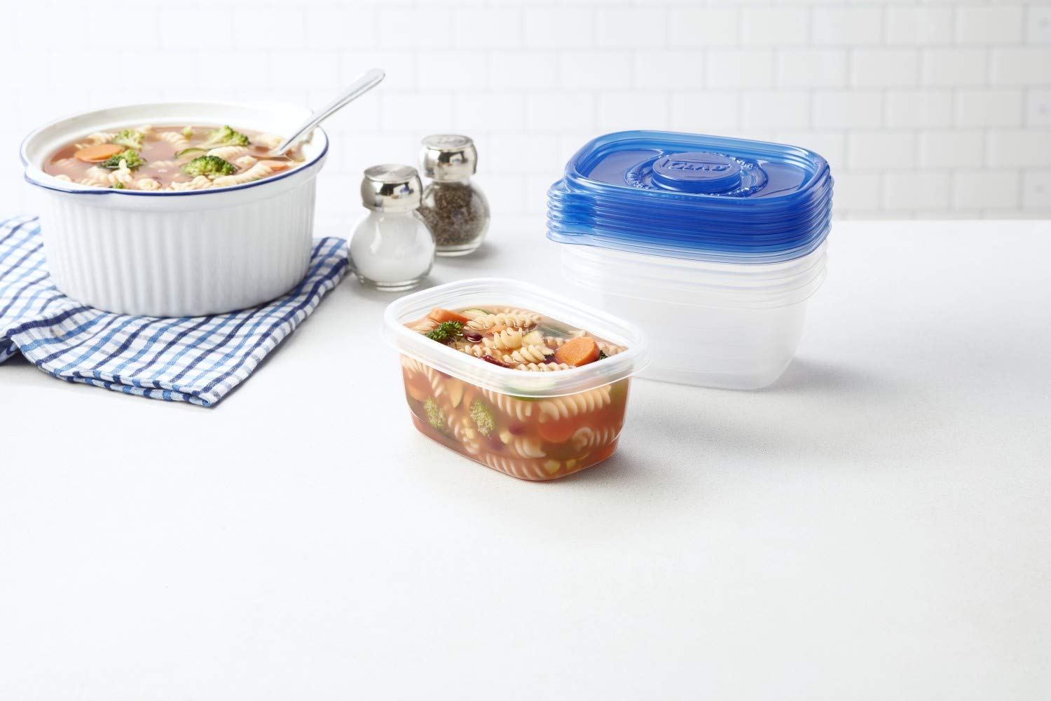 Glad Food Storage Containers, 24 oz, 5 Count