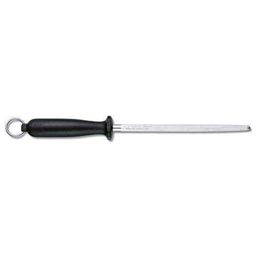 Victorinox Round Domestic Sharpening Steel with Plastic Handle, Stainless Steel, Black/Silver, 18 x 5 x 5 cm