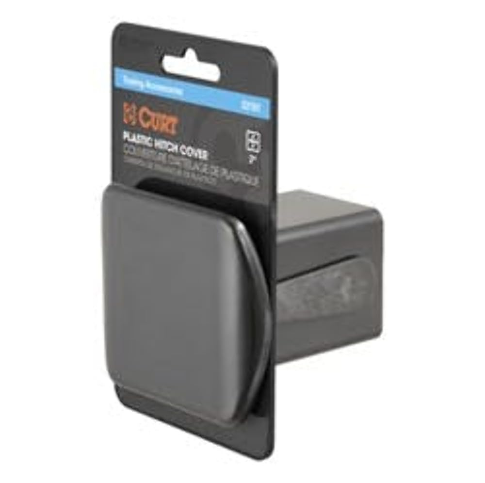CURT 22271 Rubber Trailer Hitch Cover, Fits 1-1/4-Inch Receiver