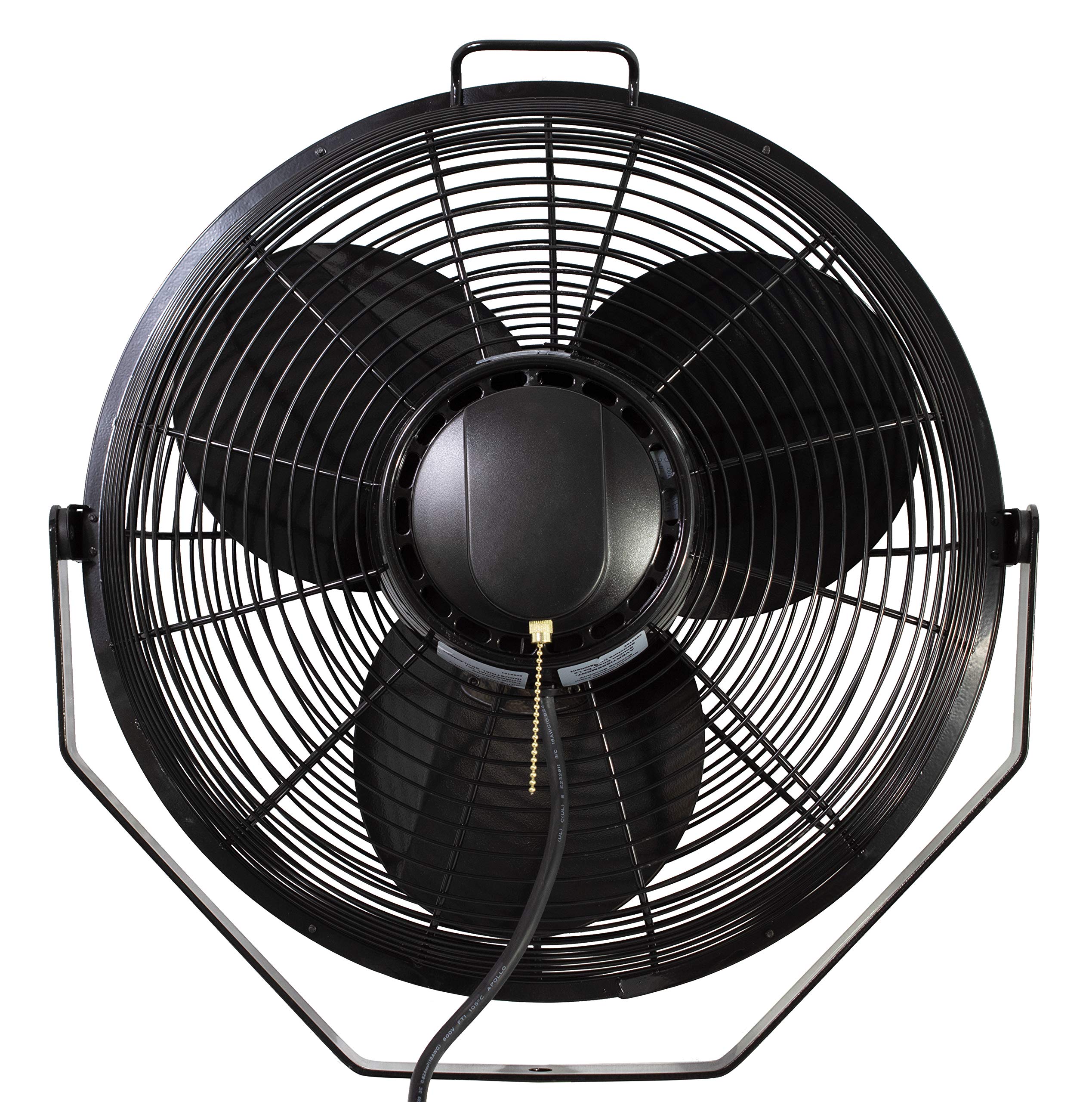 Air King 9318 Industrial Grade High Velocity Multi Mount Fan, 18-Inch,Black