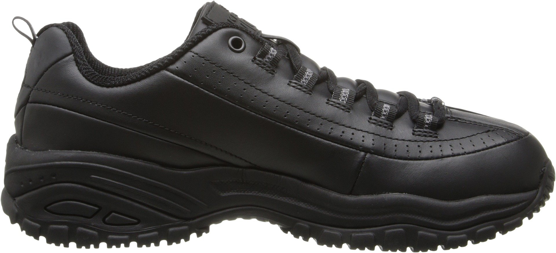 Skechers for Work Women's Soft Stride-Softie Lace-Up, Black, 7.5 D - Wide