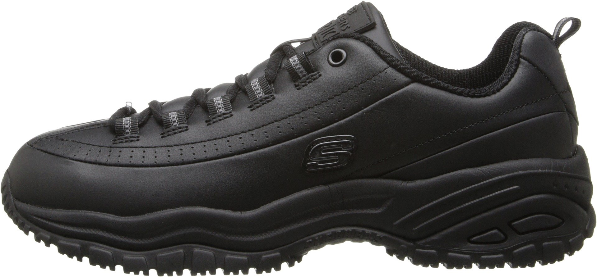 Skechers womens Soft Stride-softie health care and food service shoes, Black, 8 Wide US