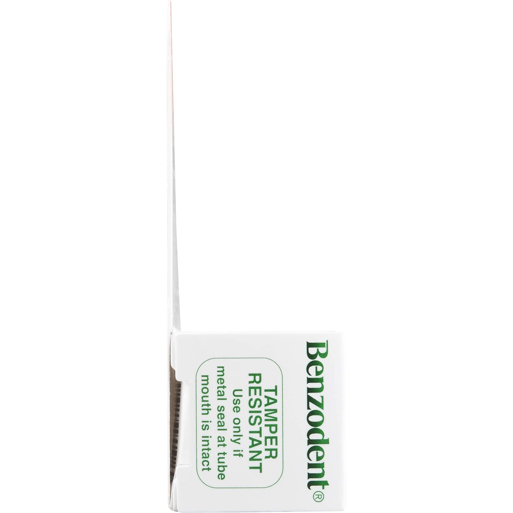 Benzodent Dental Pain Relieving Cream for Dentures and Braces, 0.25 Ounce Tube