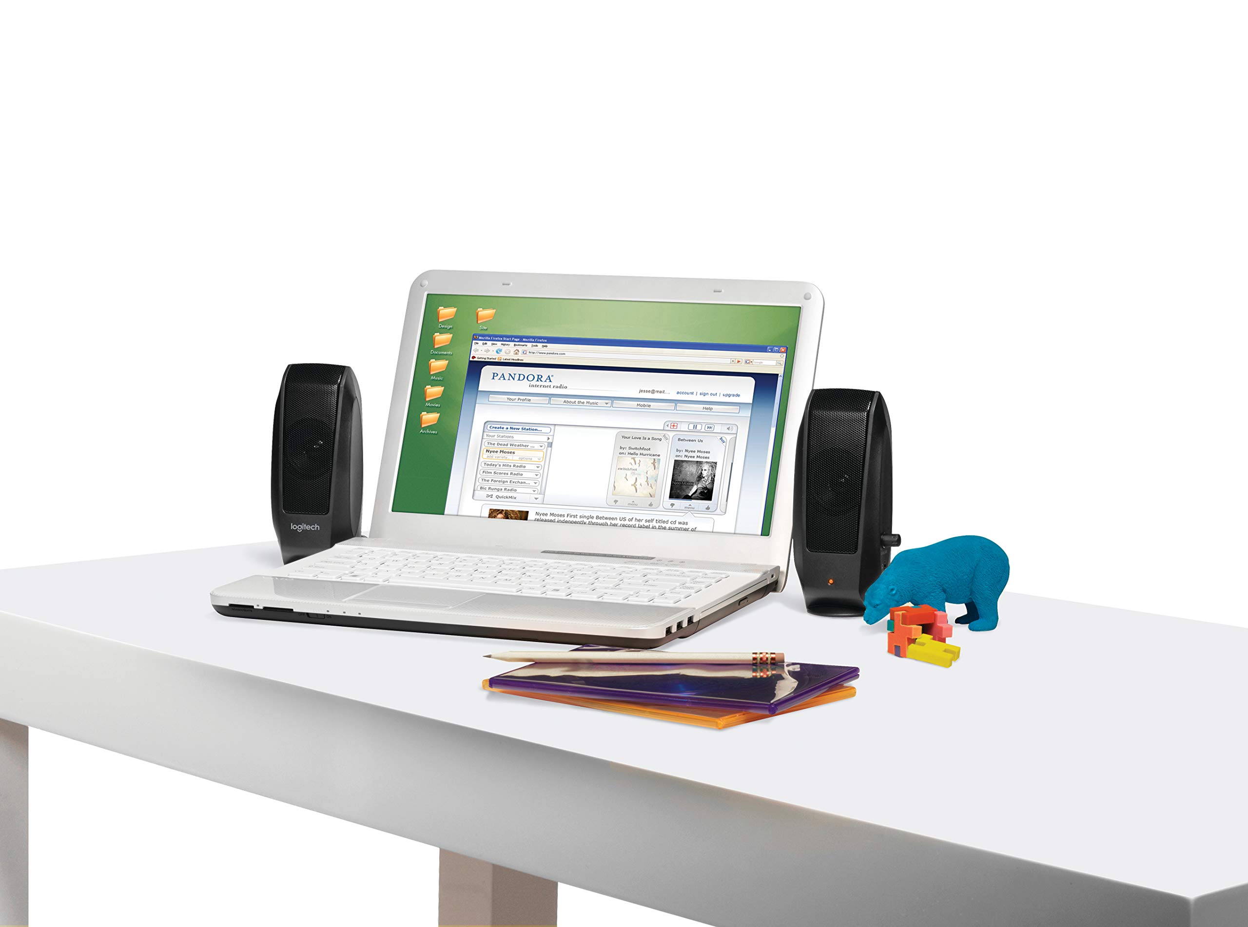 Logitech S120 2.0 Stereo Speakers, Black