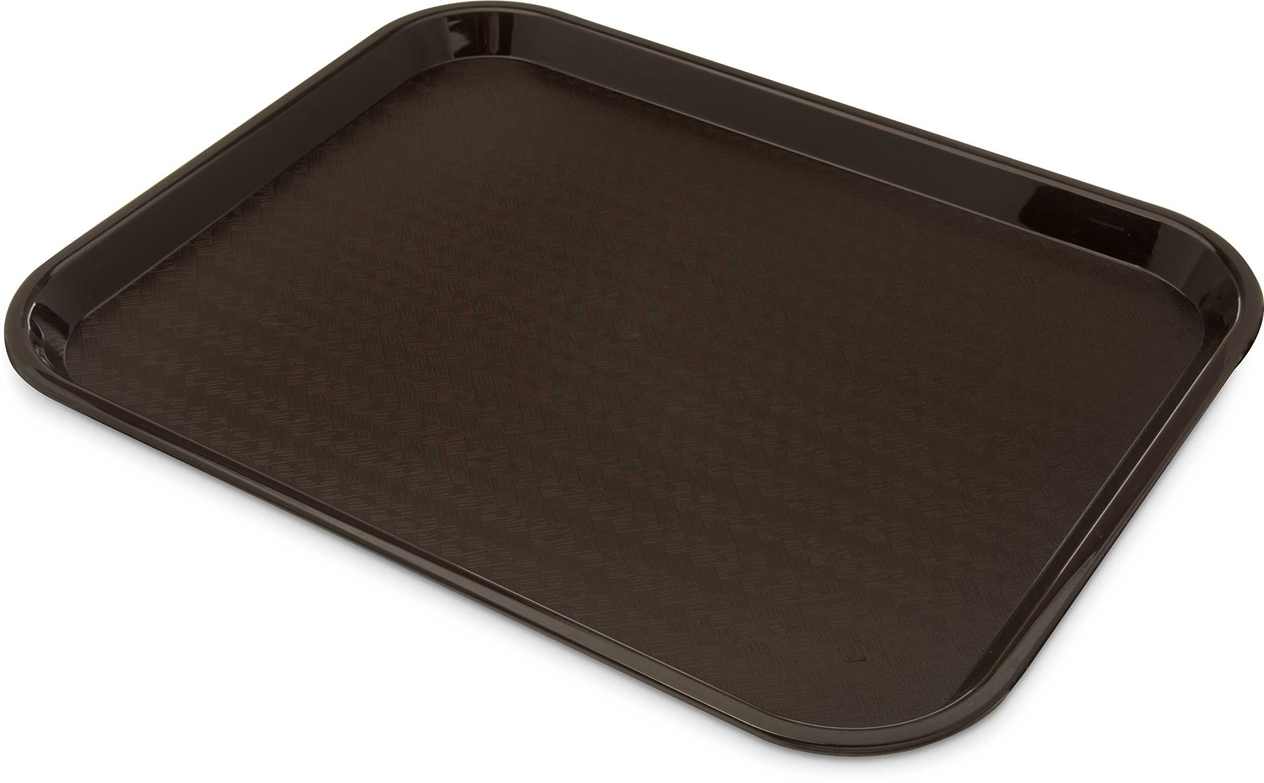 CFS Cafe Plastic Fast Food Tray, 14" x 18", Chocolate