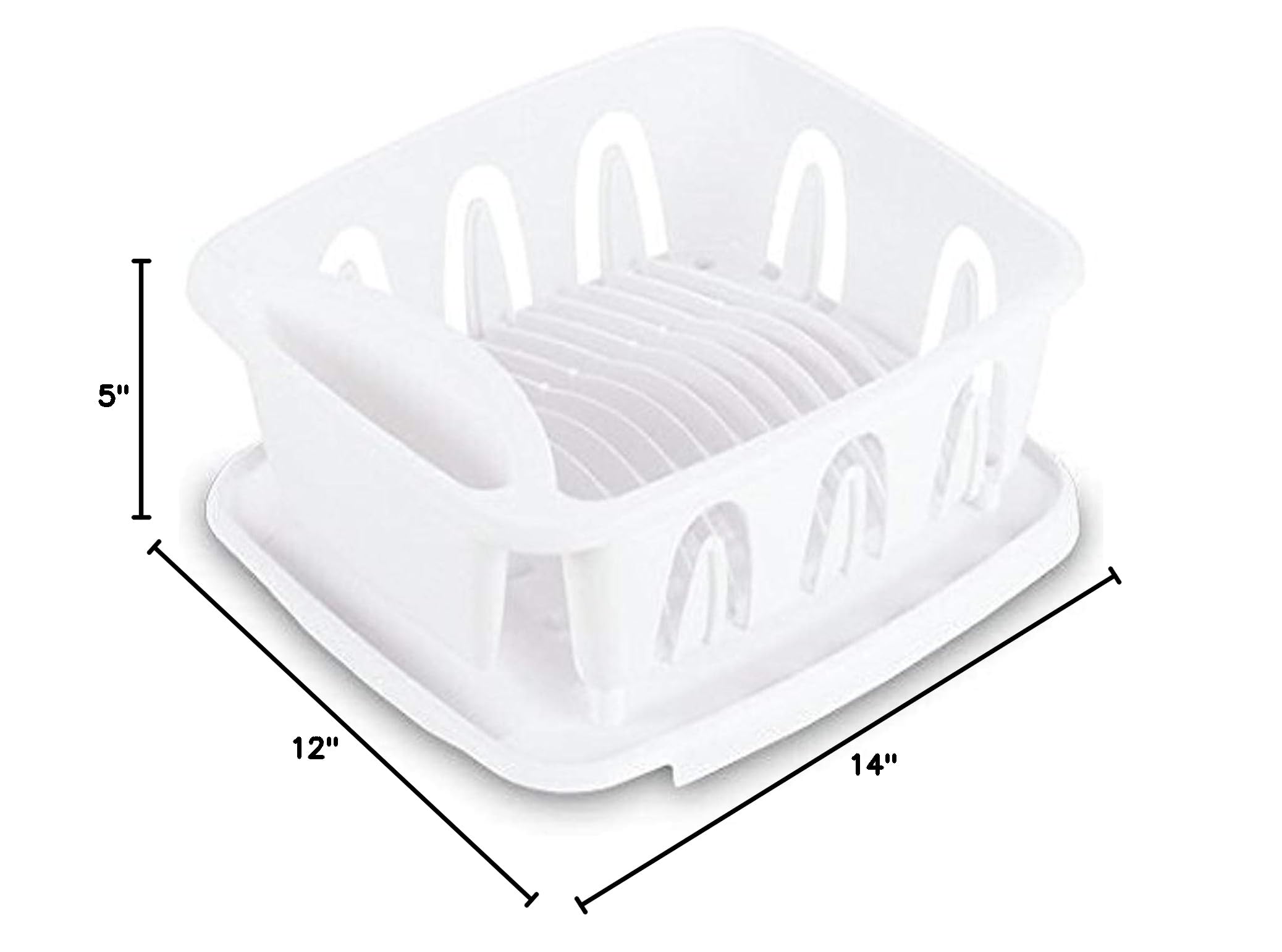 Sterilite 06368004 White Small Ultra Sink Set, (2 Piece)