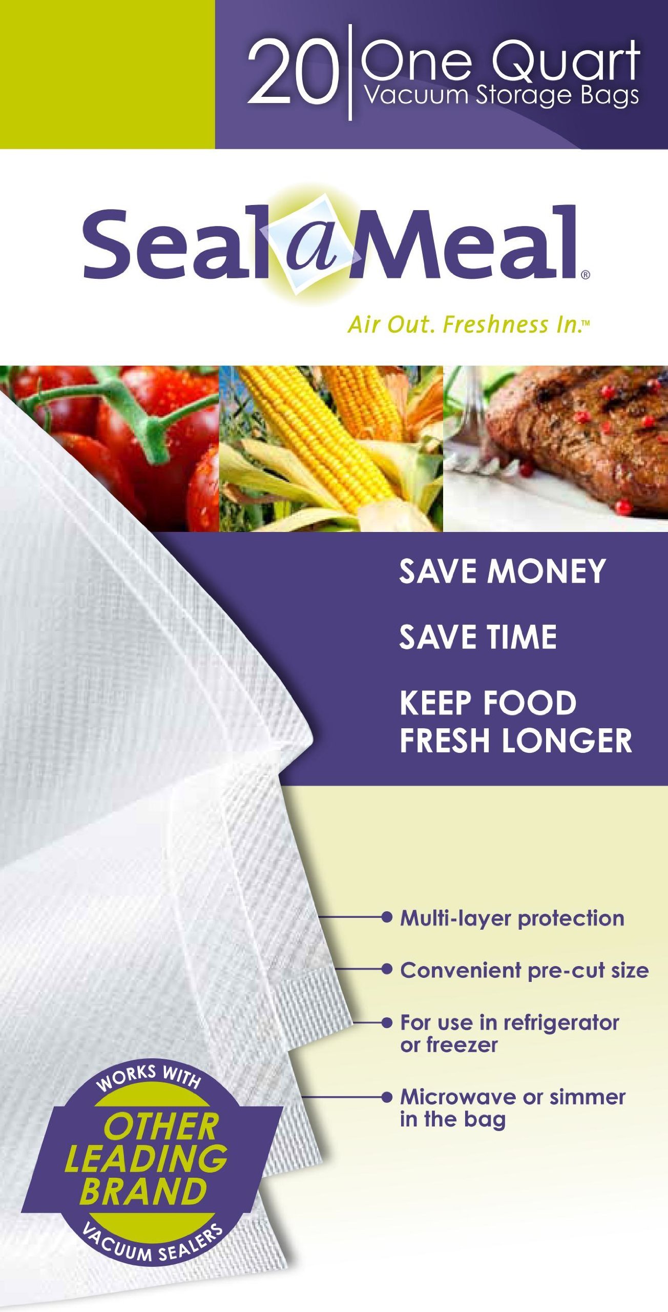 Seal-A-Meal quart size bags (20-pack)