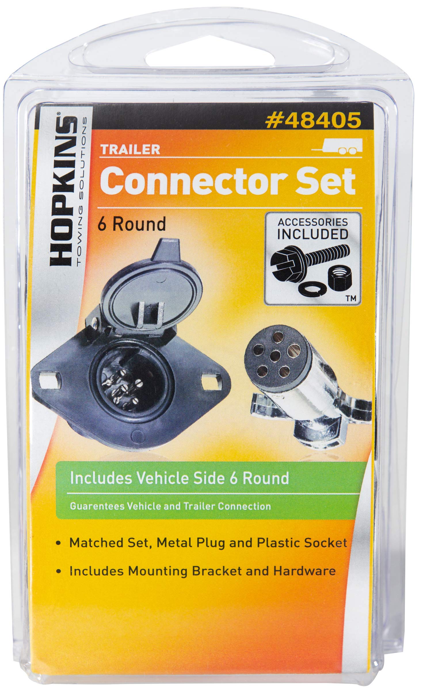 Hopkins 48405 6 Pole Round Connector Set
