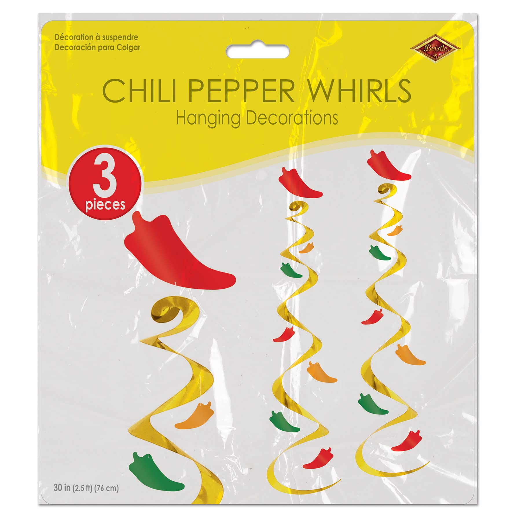Chili Pepper Whirls (3/Pkg)