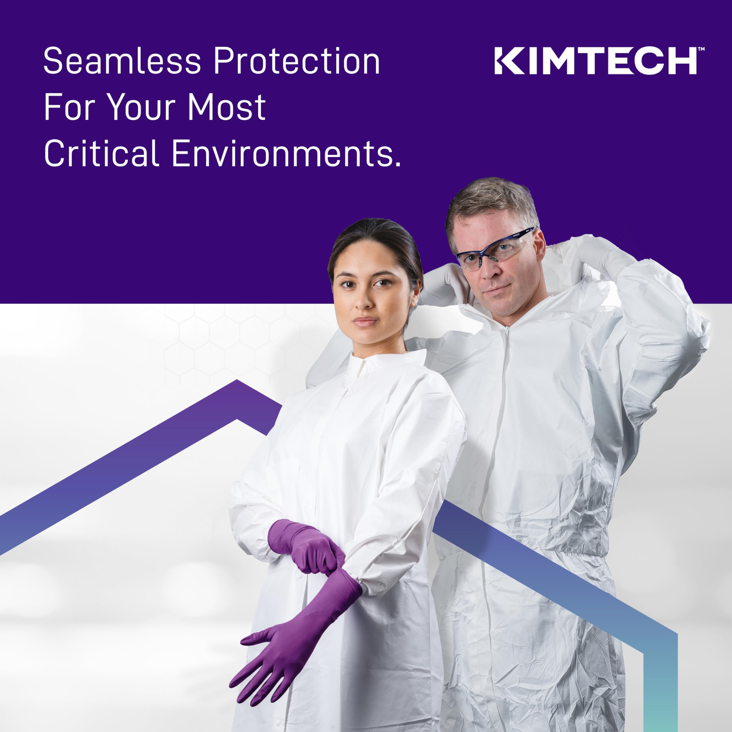 Kimberly-Clark® Safeskin Purple Nitrile Exam Gloves, Large, Purple, Box Of 100