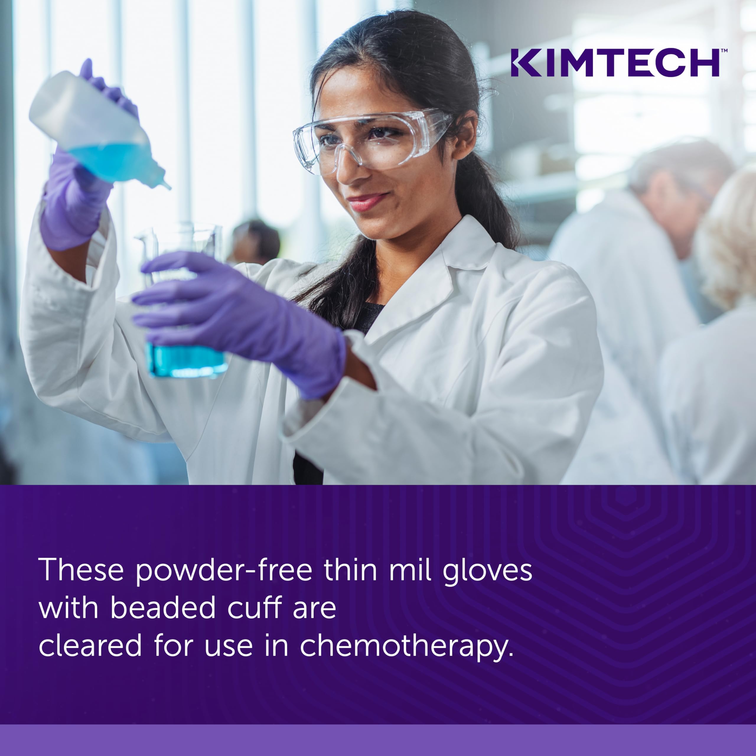 Kimberly-Clark® Safeskin Purple Nitrile Exam Gloves, Large, Purple, Box Of 100