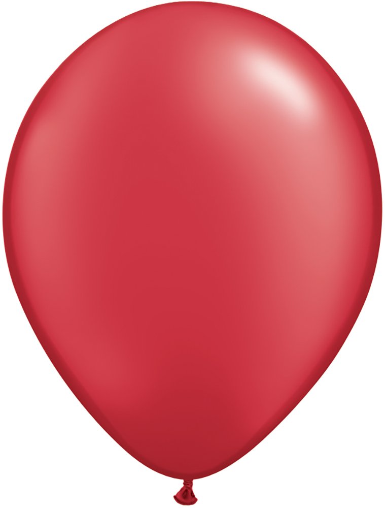 Qualatex Latex Balloons, 11", Pearl Ruby Red