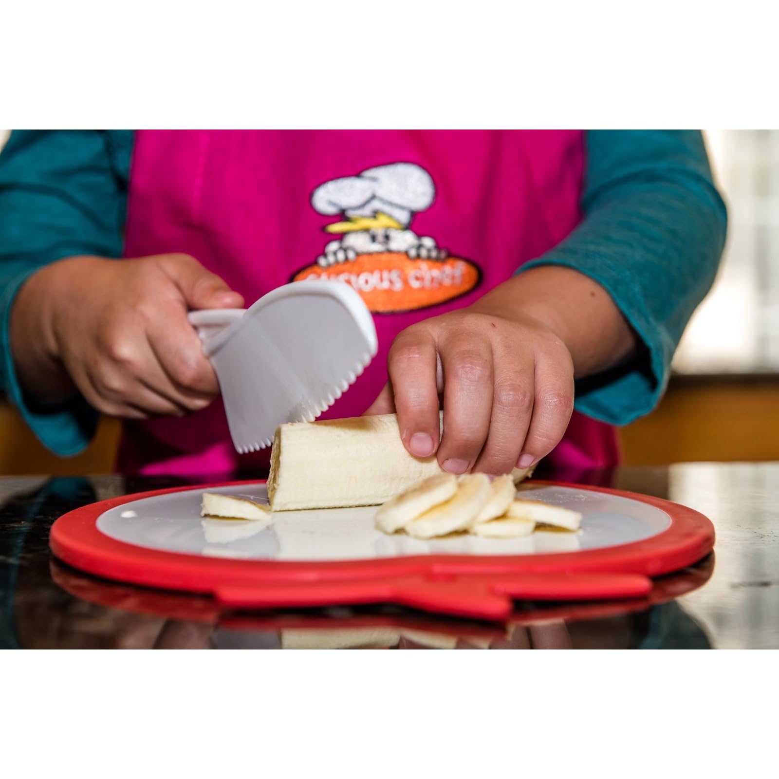 Curious Chef 3-Piece Nylon Knife Set, Real Cooking Tools Made To Fit Kids’ Hands; Great Gift For Birthdays, Holidays And Other Special Occasions