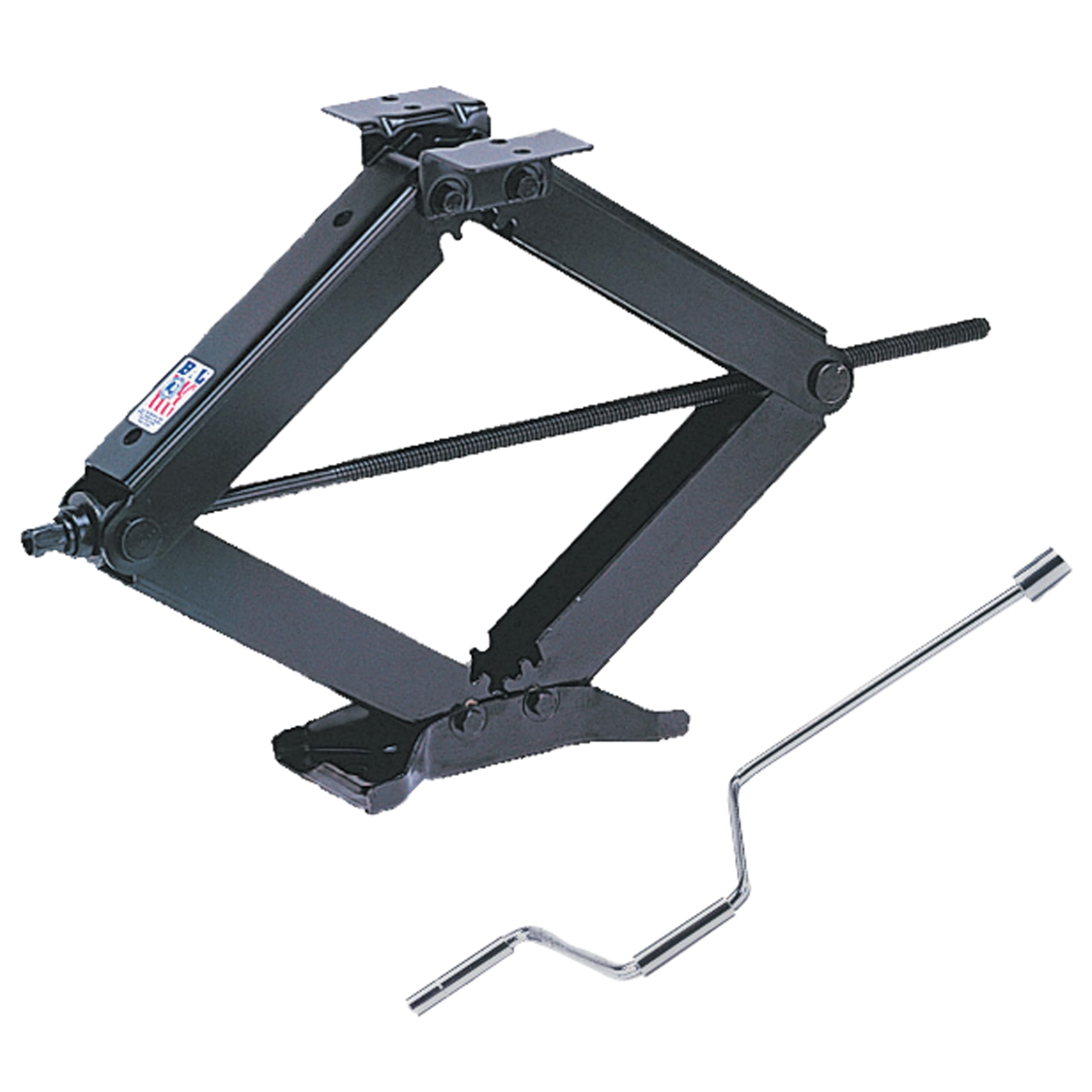 BAL R.V. Products Group 24002D Deluxe Leveling Scissor Jack - 24-Inch (With Set of (2) 20037 crank handle with swivel head)