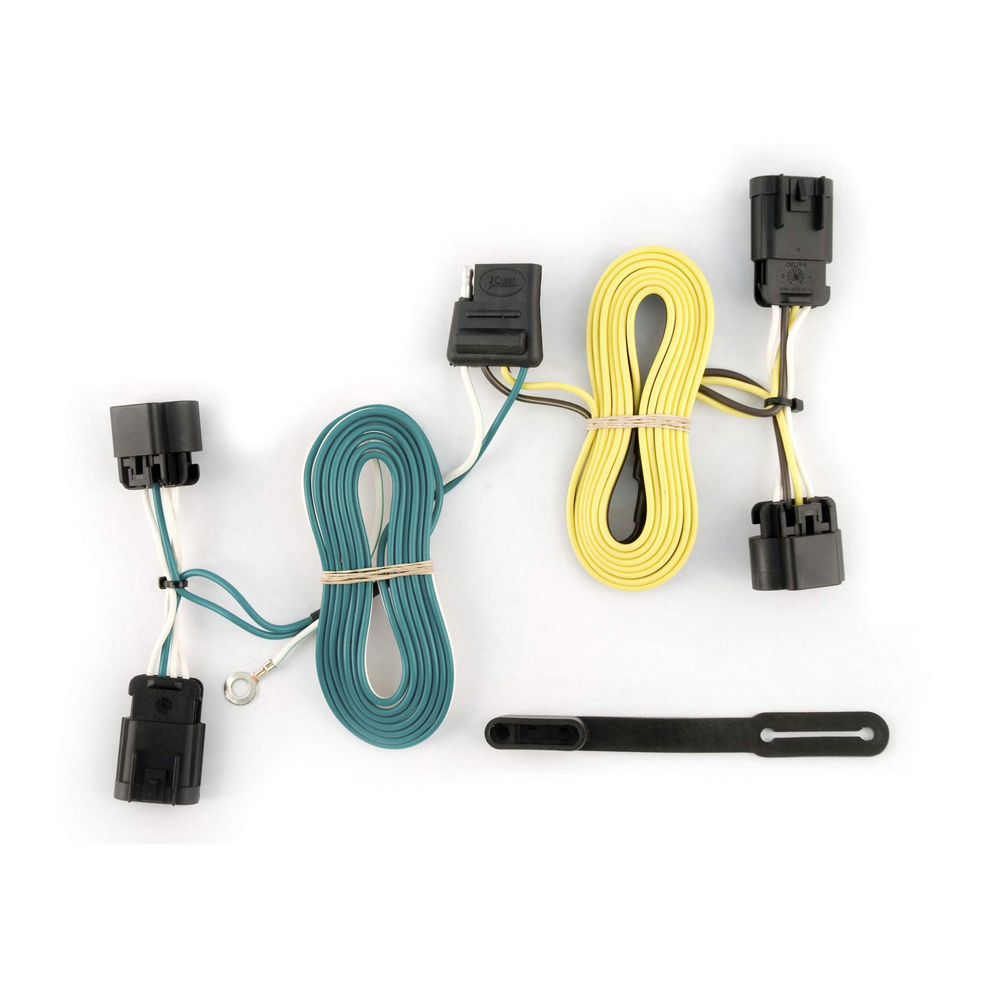 CURT 55434 Vehicle-Side Custom 4-Pin Trailer Wiring Harness, Fits Select Chevrolet Cobalt, Pontiac G5, Pursuit Sedan , Black