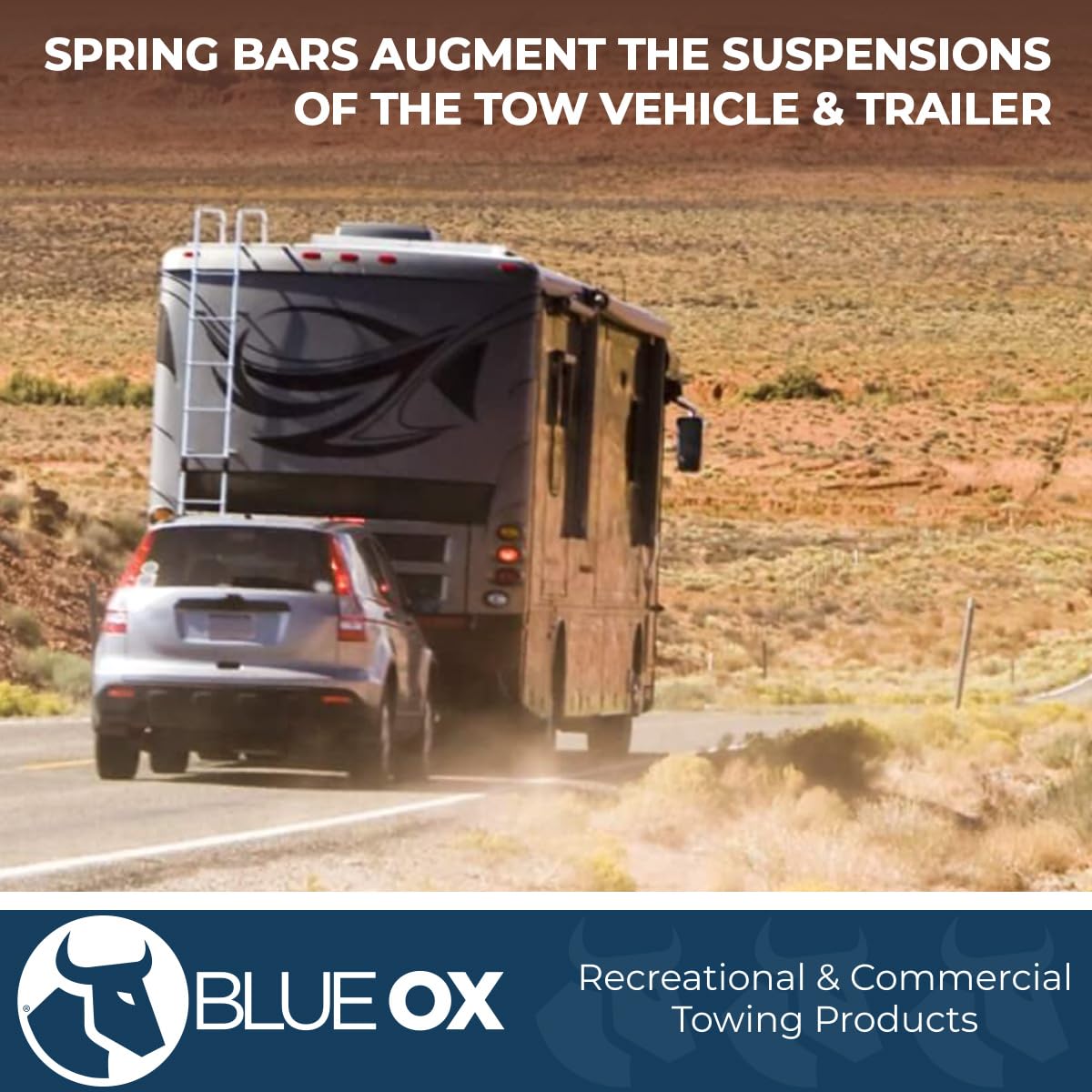 Blue Ox BXW1000 SWAYPRO Weight Distributing Hitch 1000lb Tongue Weight for Standard Coupler with Clamp-On Latches