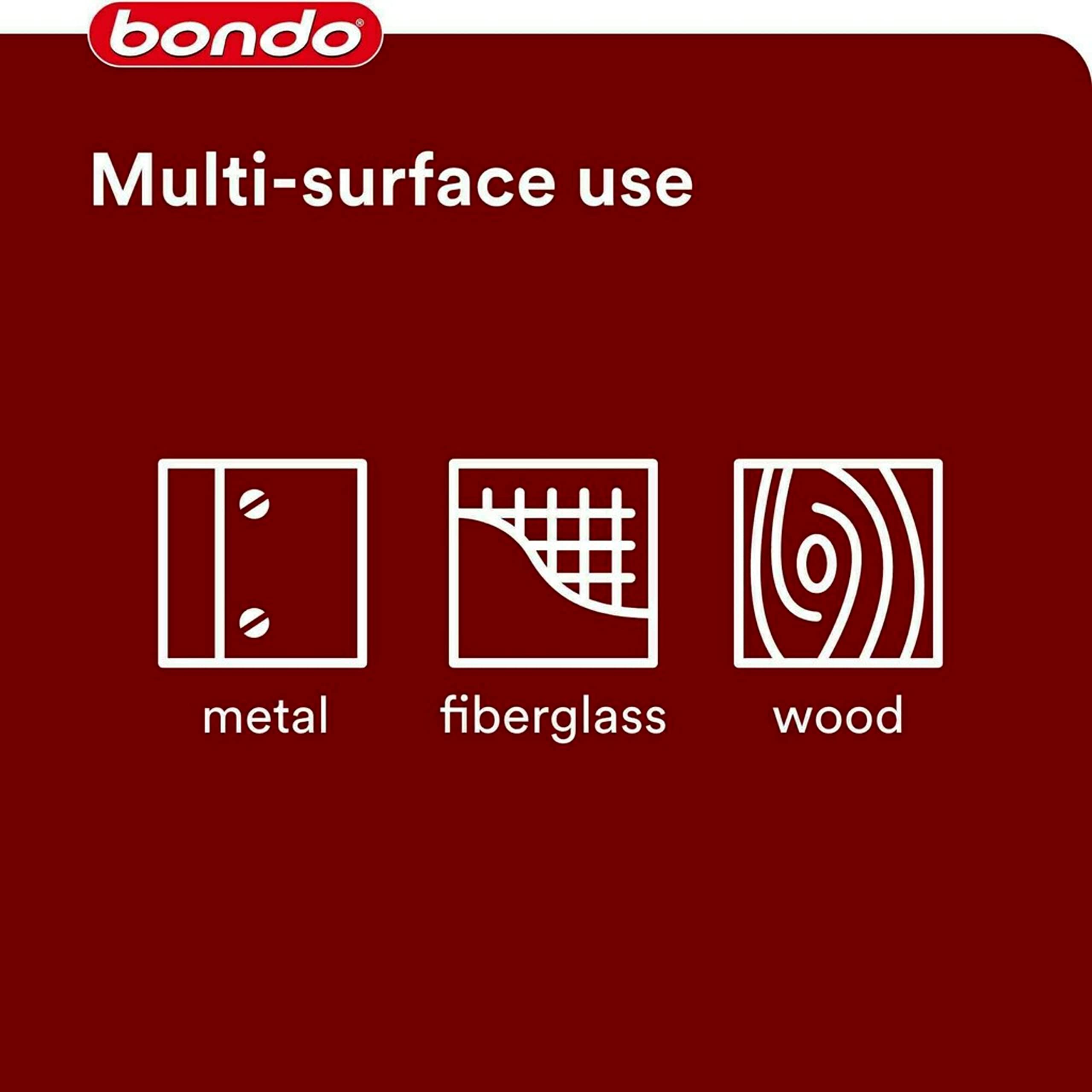 Bondo Glazing and Spot Putty, Fills Pinholes, Scratches, Minor Dings & Hairline Cracks, 16 oz, 1 Tube