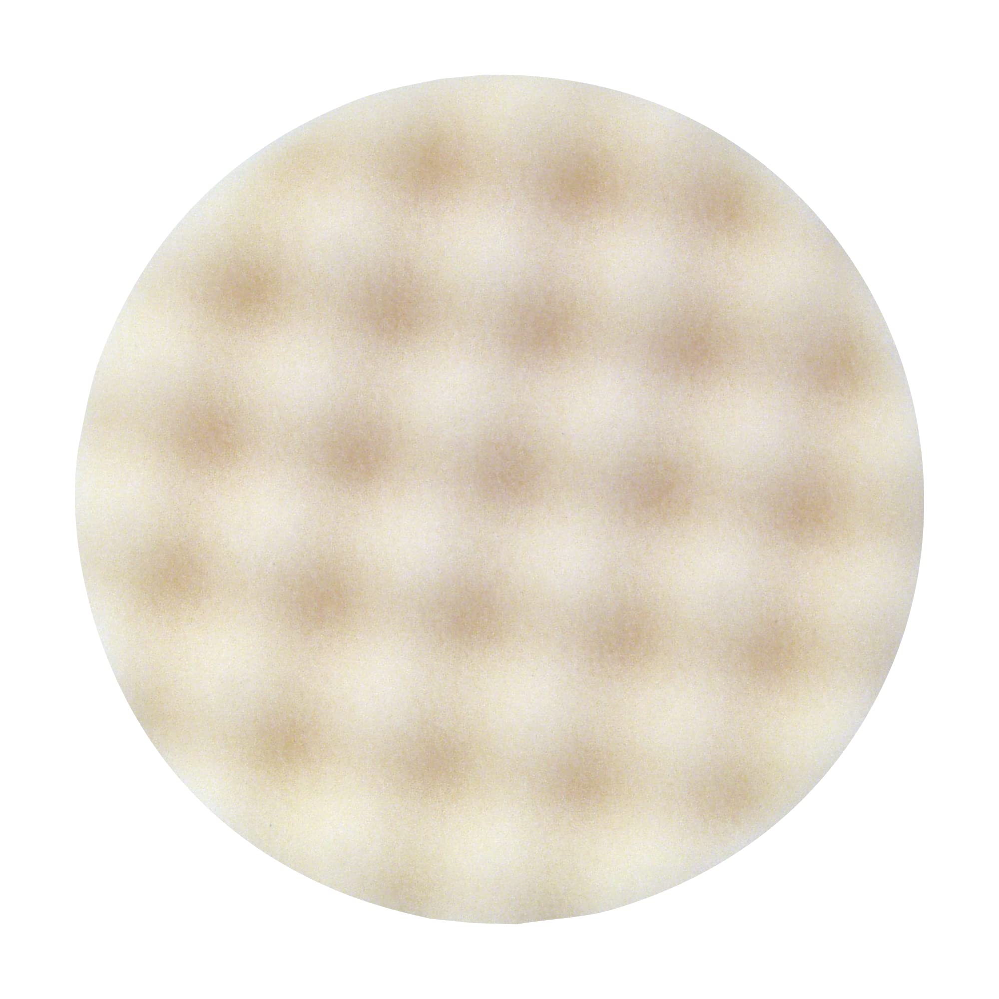 3M Foam Compounding Pad, 05723, Single Sided, Flat Back, Hook and Loop, 8 in (203.2 mm), 2 Pads/Bag , White