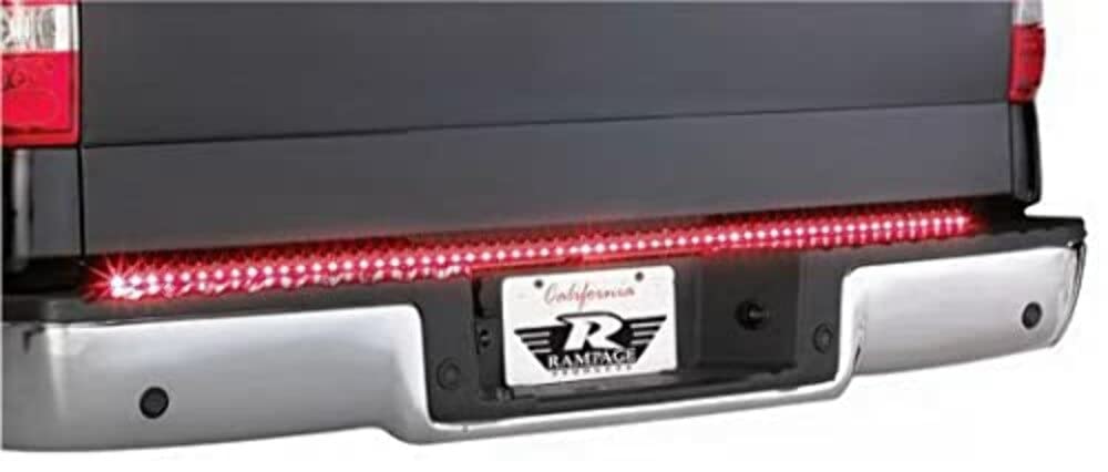 Rampage 60" LED Tailgate Light Bar | Superbrite LED 6 Function, Brake, Left/Right Turn Signals, Flasher/Running Lights, Reverse/Backup Lights, Black | 960136 | Universal Fit & Mounting