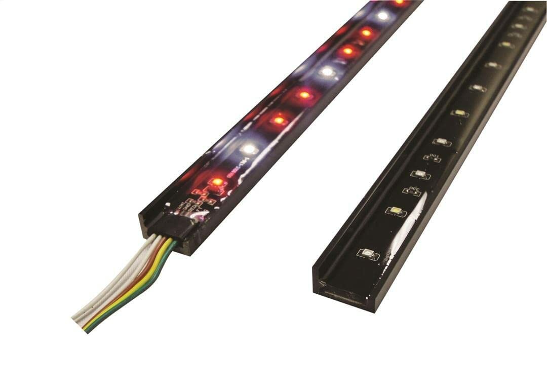 Rampage 60" LED Tailgate Light Bar | Superbrite LED 6 Function, Brake, Left/Right Turn Signals, Flasher/Running Lights, Reverse/Backup Lights, Black | 960136 | Universal Fit & Mounting