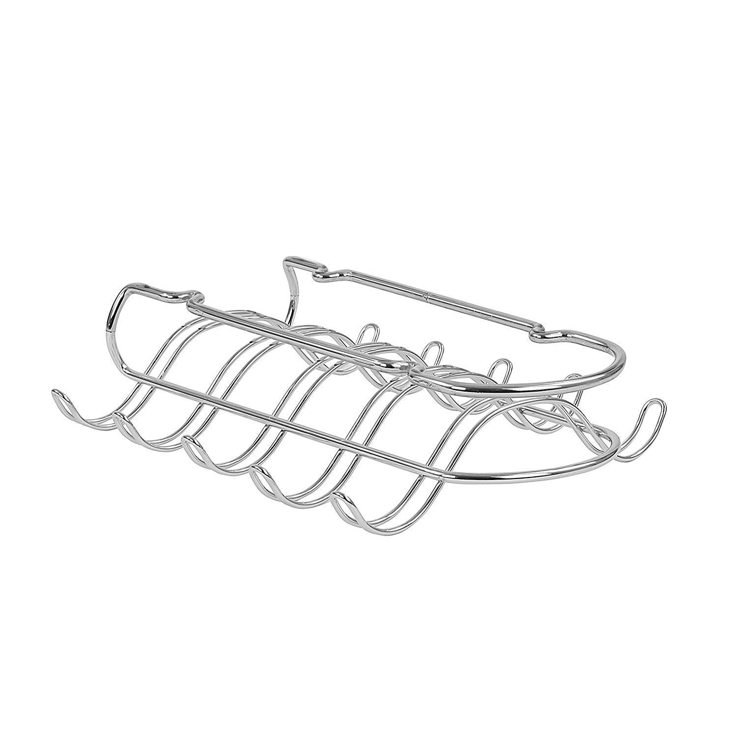 Spectrum Diversified Under The Shelf Mug Holder, Optional Mounting Slides Over Kitchen Cabinet Shelves, Holds Up to 8 Coffee Mugs & Tea Cups, 10 x 8.5 x 3 inches, Chrome