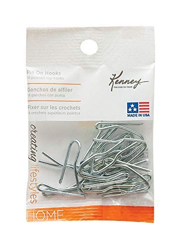 Kenney Mfg KN1002 Drapery Pin Hook (14 Pack)