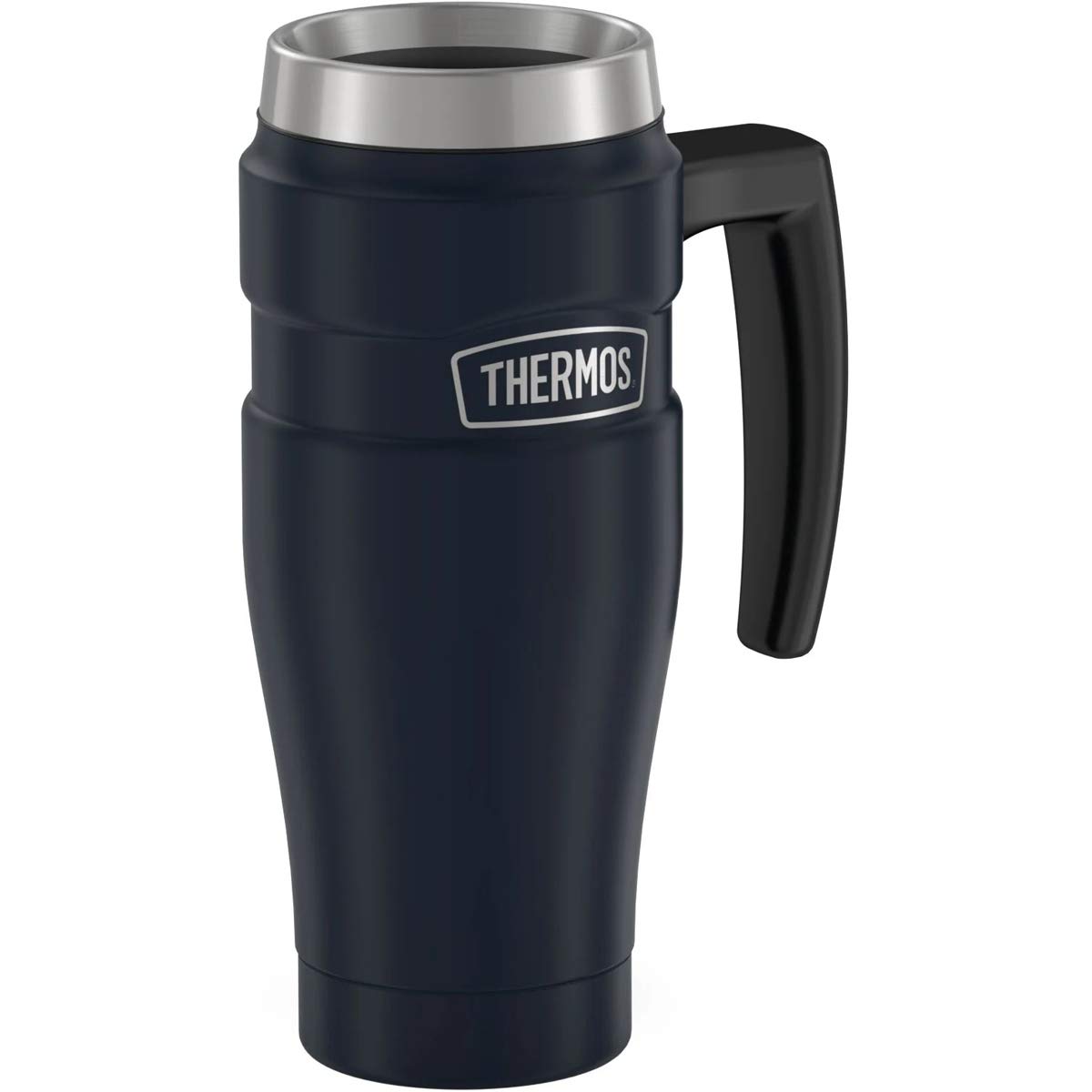 THERMOS Stainless King Vacuum-Insulated Travel Mug, 16 Ounce, Blue