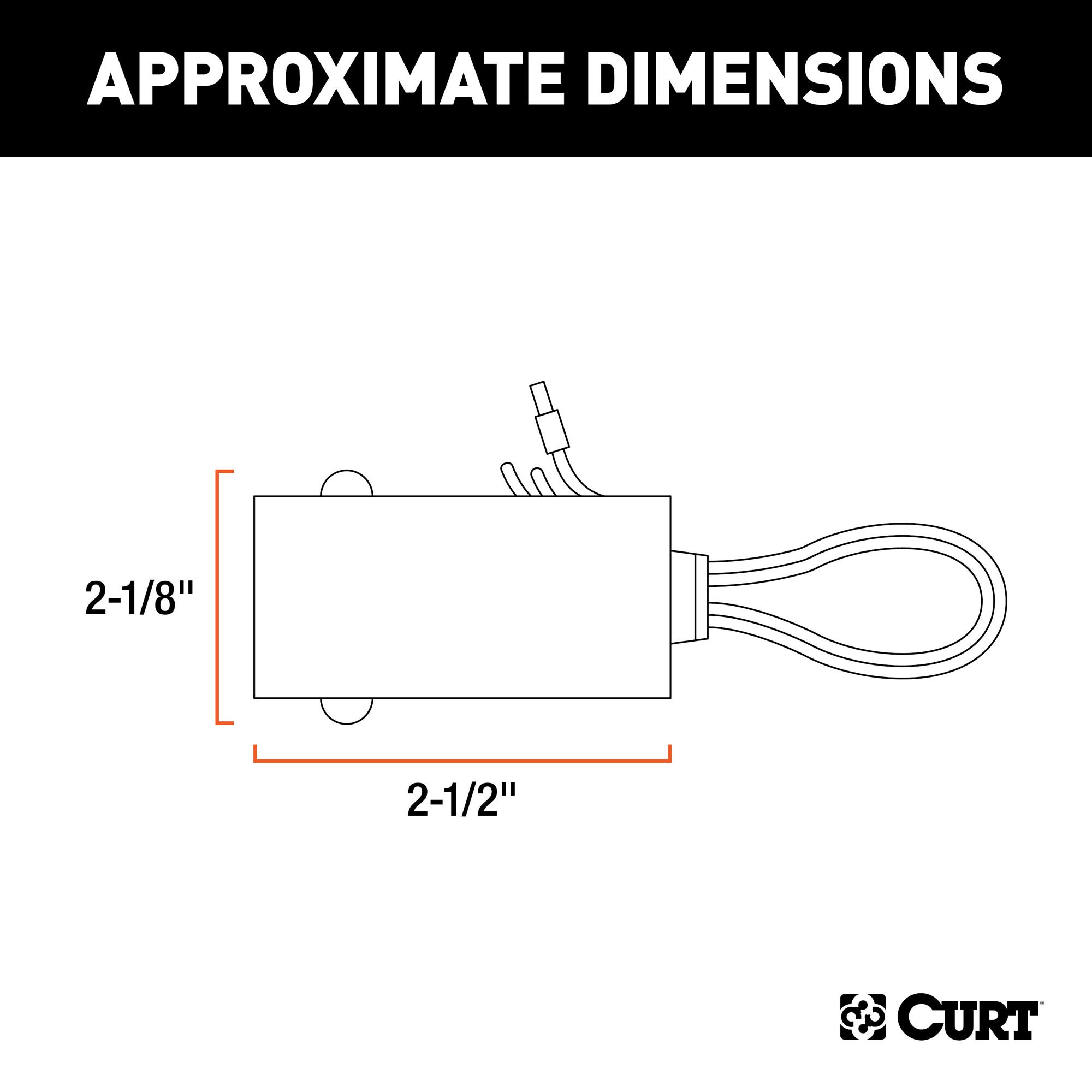 CURT 52025 Trailer Breakaway Battery Charger