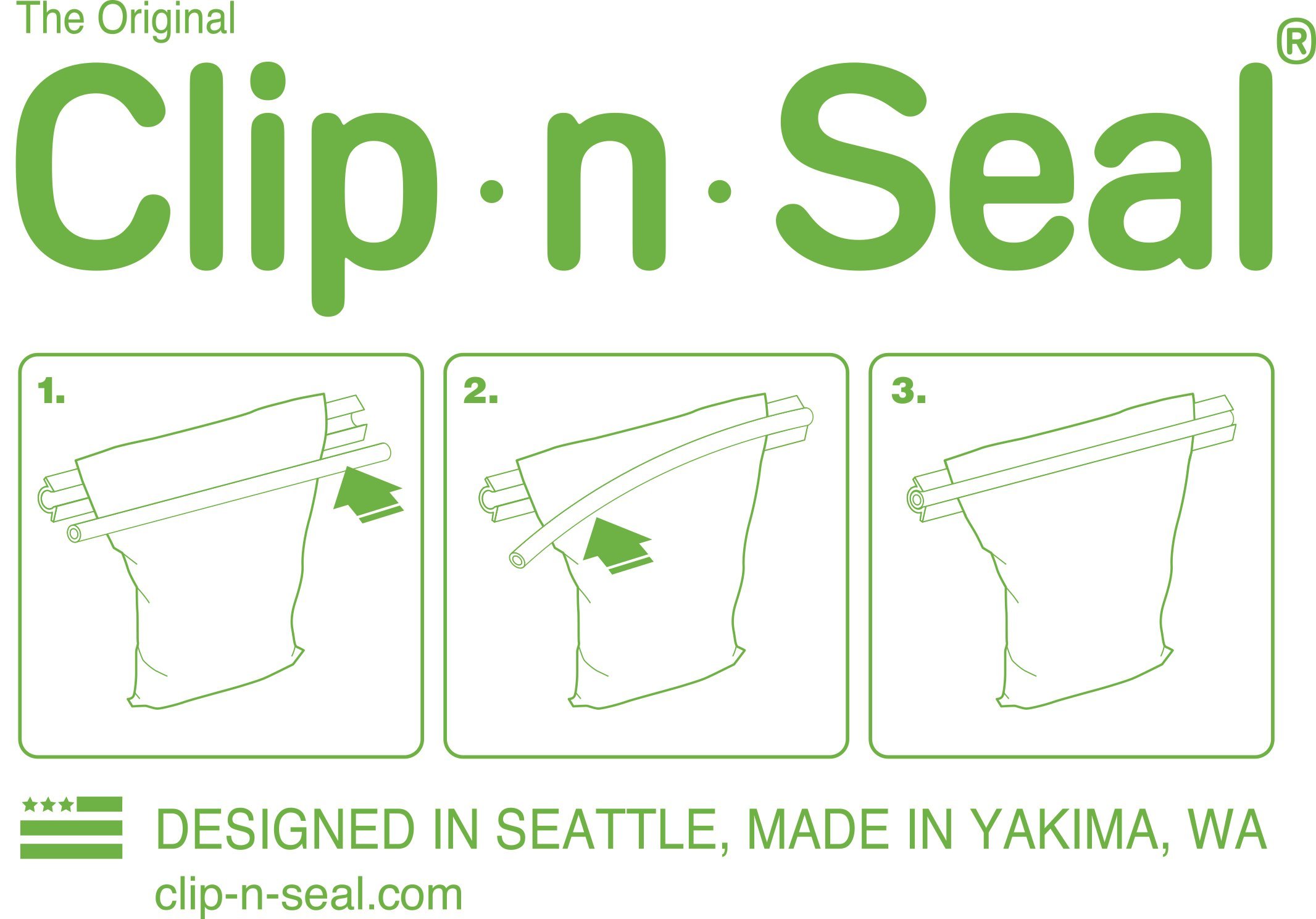 Clip-n-Seal Bag Clips - Skinny Mini 10 Pack