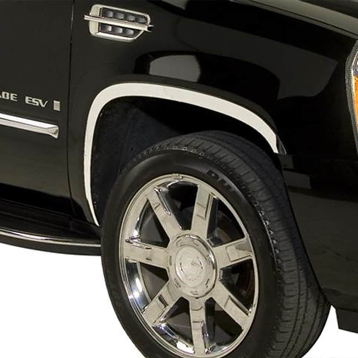 Putco 97319 Stainless Steel Full Fender Trim Kit for Cadillac Escalade - 6 Pieces