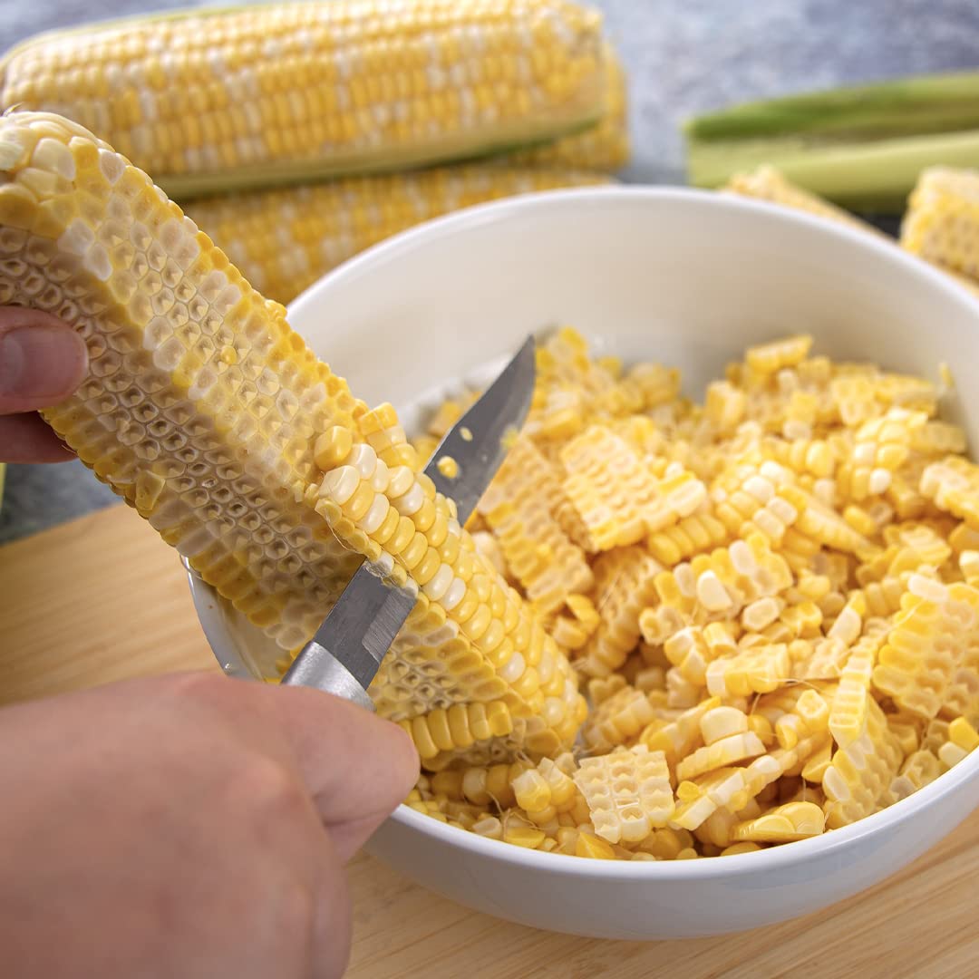 Rada Cutlery Utility Steak Knife – Stainless Steel Blade With Brushed Aluminum Handle Made in USA, 8-5/8 Inches