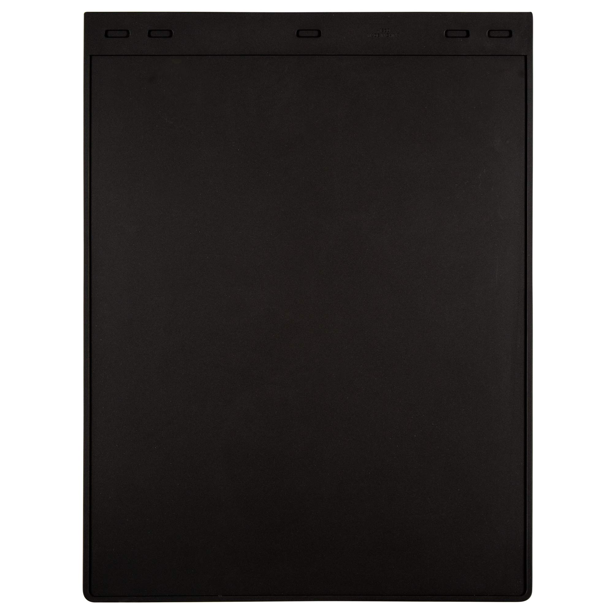 Plasticolor 000331R01 Plain Black Mud Guard - 24 inch - Set of 2