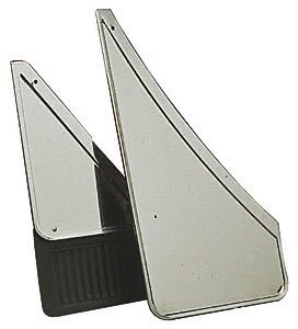 Highland 1009500 Silver Stainless Steel Splash Guard - 2 Piece