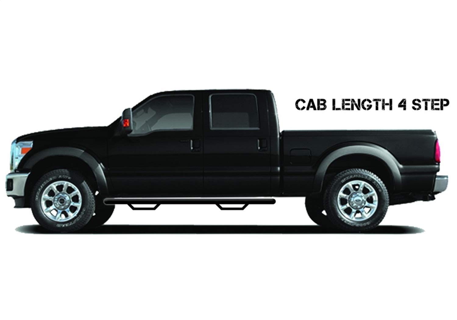 N-Fab Nerf Steps | Textured Black, Cab Length | T0480CC-TX | Fits 2004-2006 Toyota Tundra Double Cab All Beds, SRW Gas