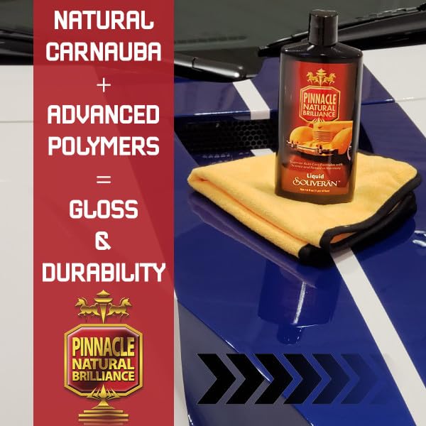 Pinnacle Natural Brilliance PIN-315 Liquid Souveran Car Wax, 16 fl. oz.