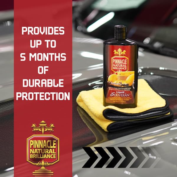 Pinnacle Natural Brilliance PIN-315 Liquid Souveran Car Wax, 16 fl. oz.