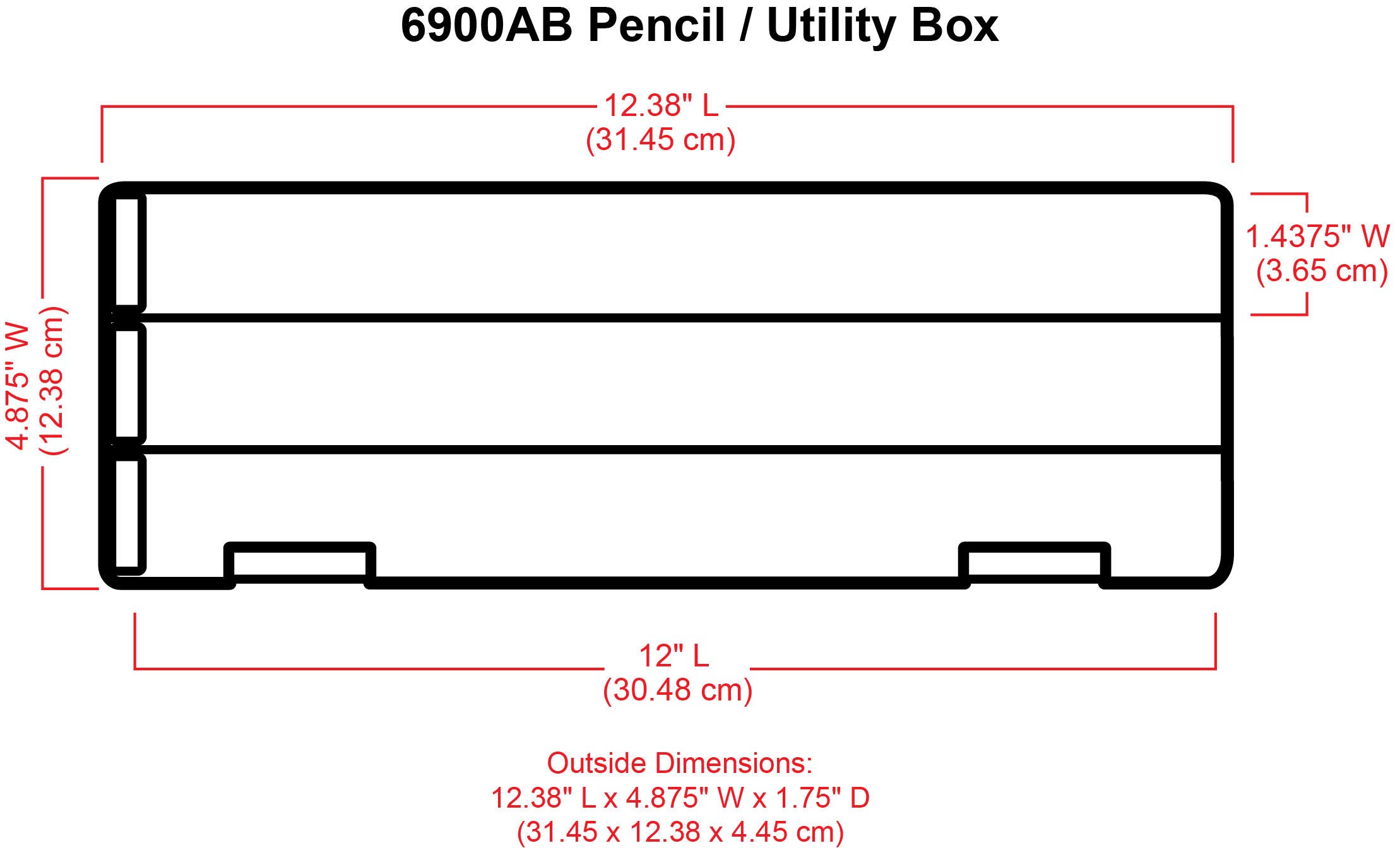 ArtBin 6900AB Pencil Utility Box, Art & Craft Organizer, [1] Divided Storage Box for Pens, Pencils, Markers, Paint Brushes, etc., Translucent Charcoal