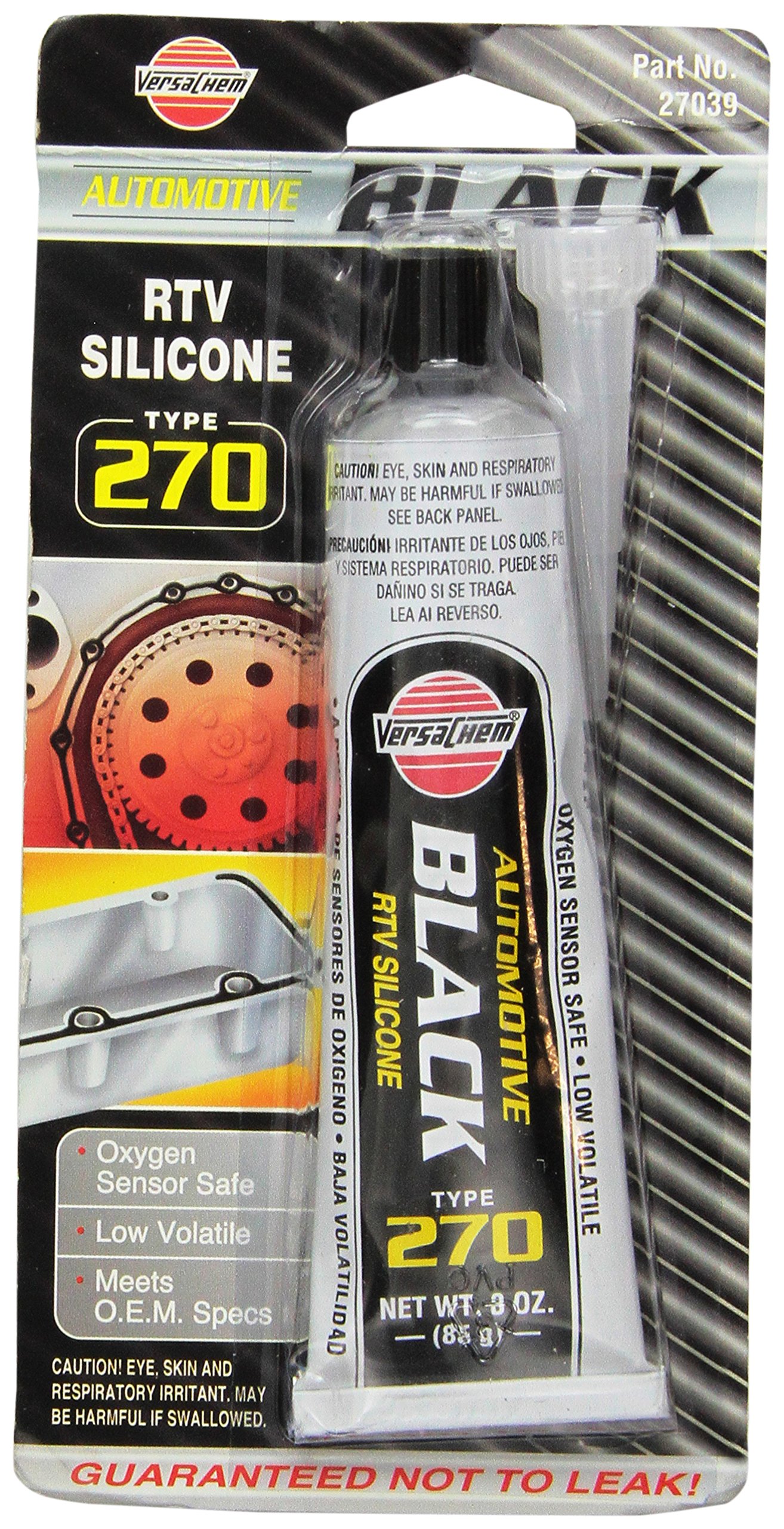 Versachem 27039 Black Silicone - 3 oz.