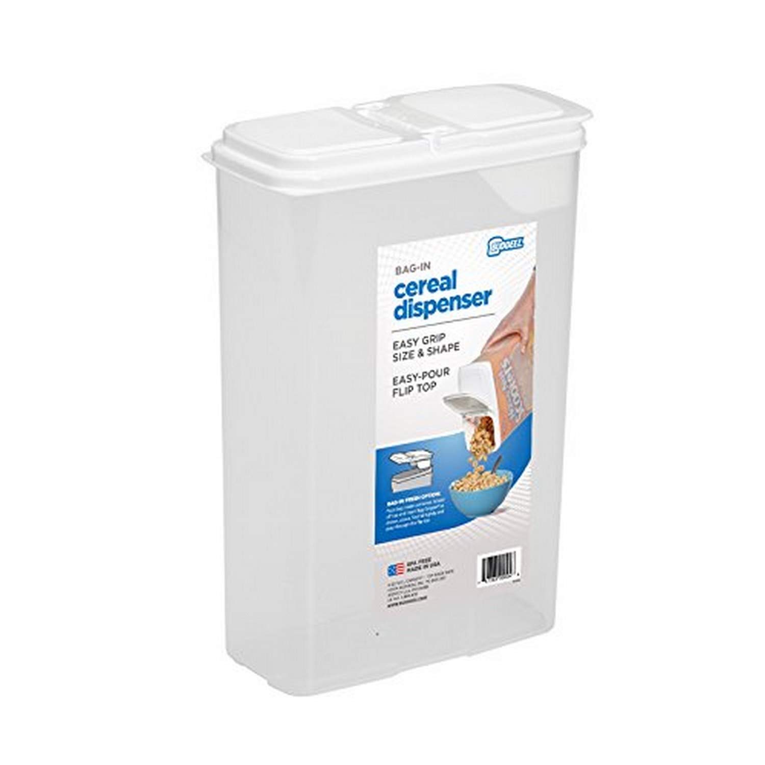 Buddeez Storage Container Cereal Dispenser, White