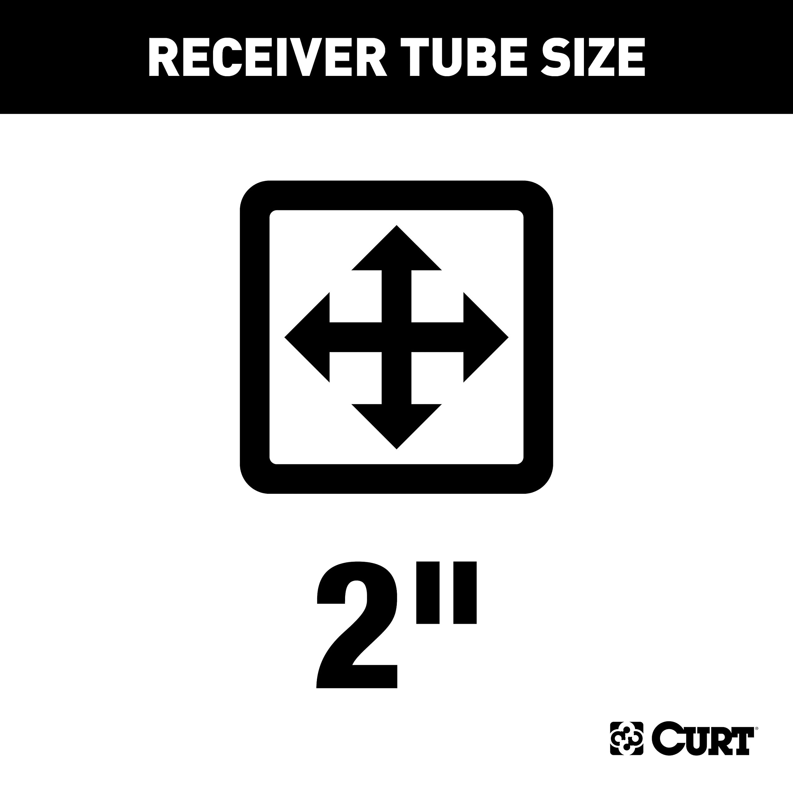 CURT 13336 Class 3 Trailer Hitch, 2-Inch Receiver, Exposed Main Body, Fits Select Buick, Chevrolet, Pontiac, Saturn Vehicles